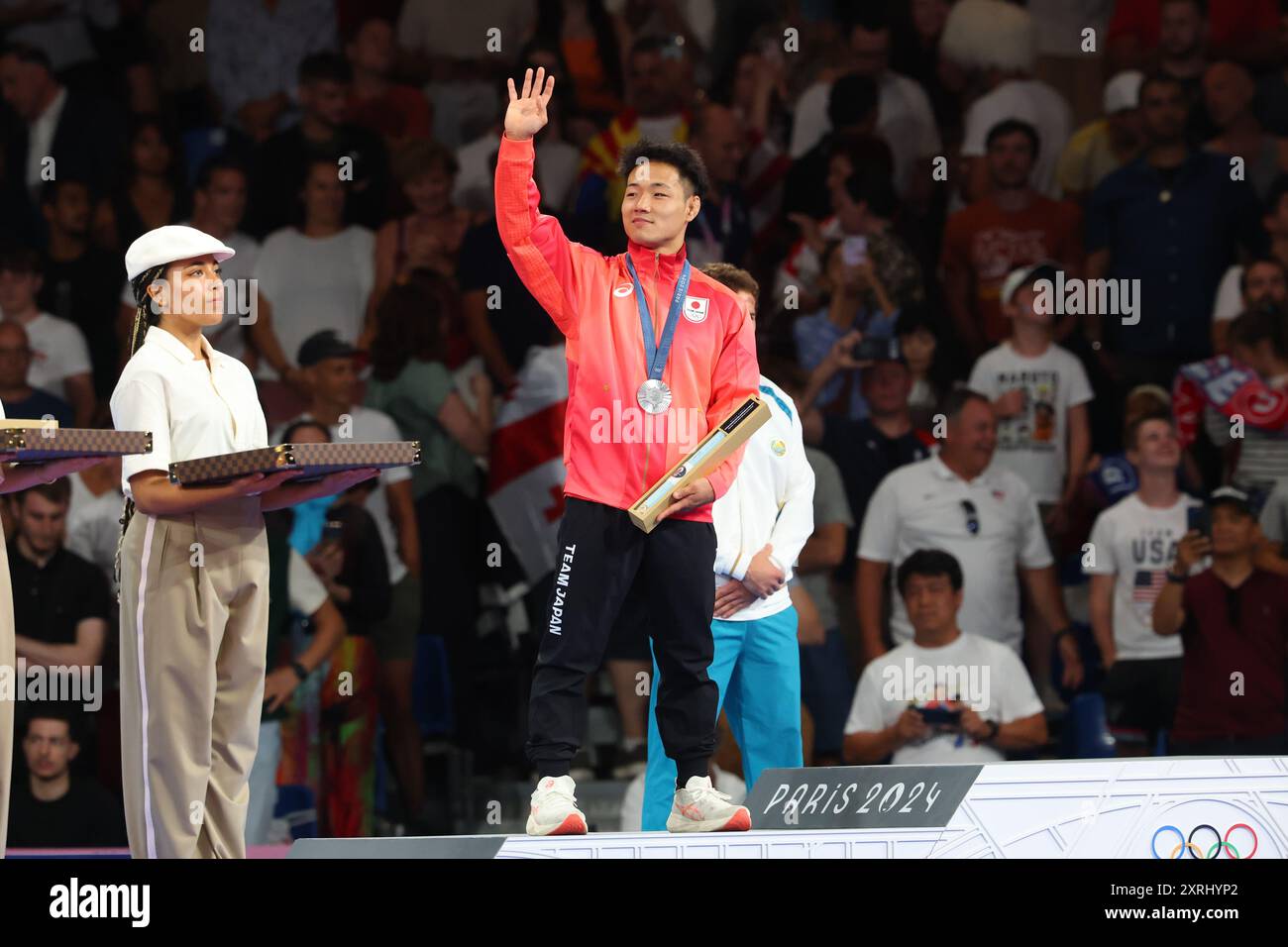Paris, France. 10th Aug, 2024. Daichi Takatani (JPN) Wrestling : Men's Freestyle 74kg Medal ...