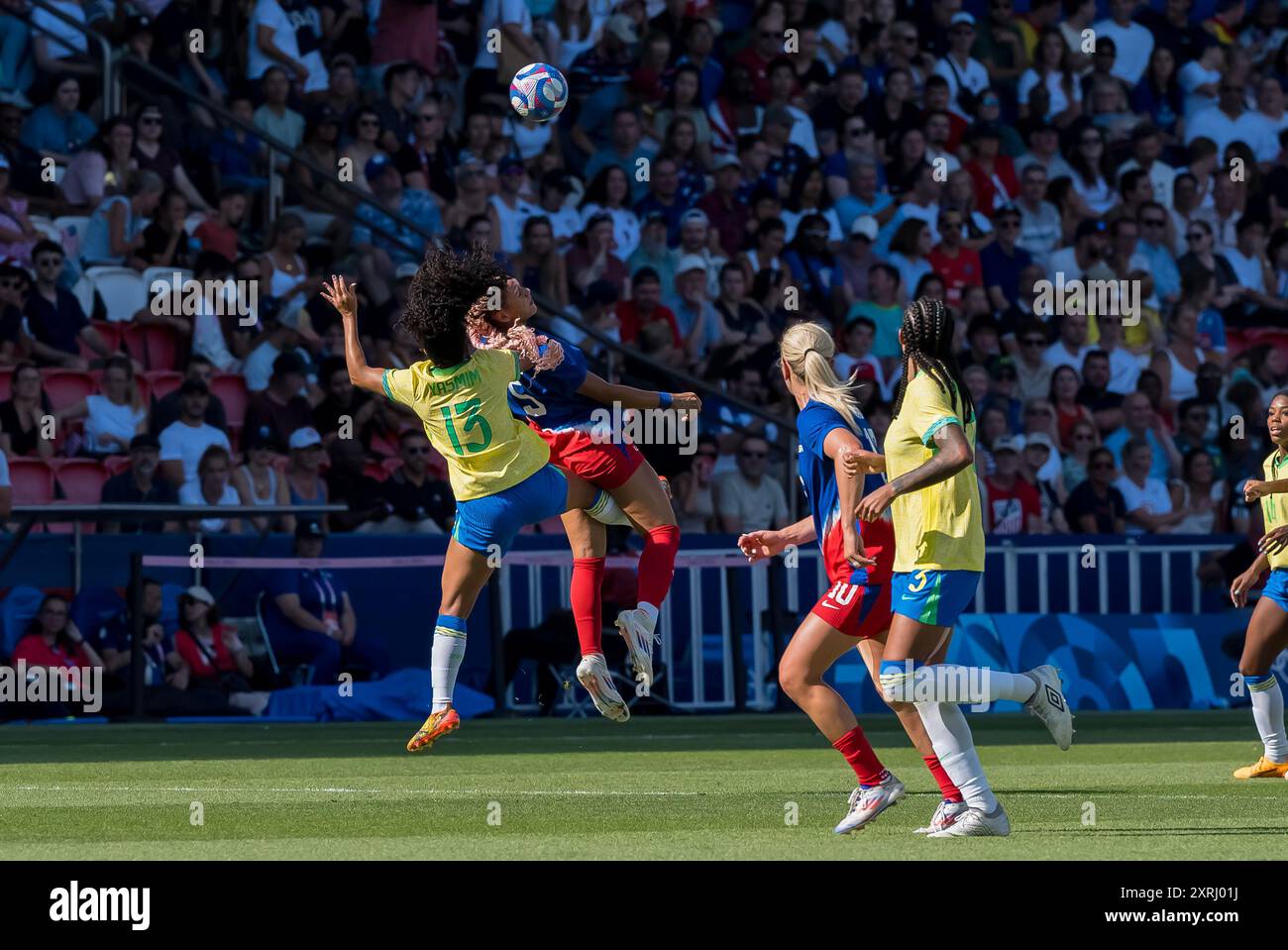 Paris, Ile de France, France. 10th Aug, 2024. Brazil defender Yasmim ...