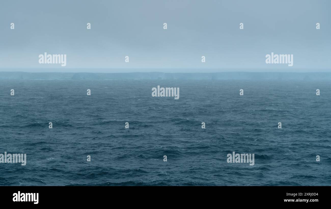 A23a Iceberg Incredible Beautiful View from Ship. Dark Blue Ocean Drake ...