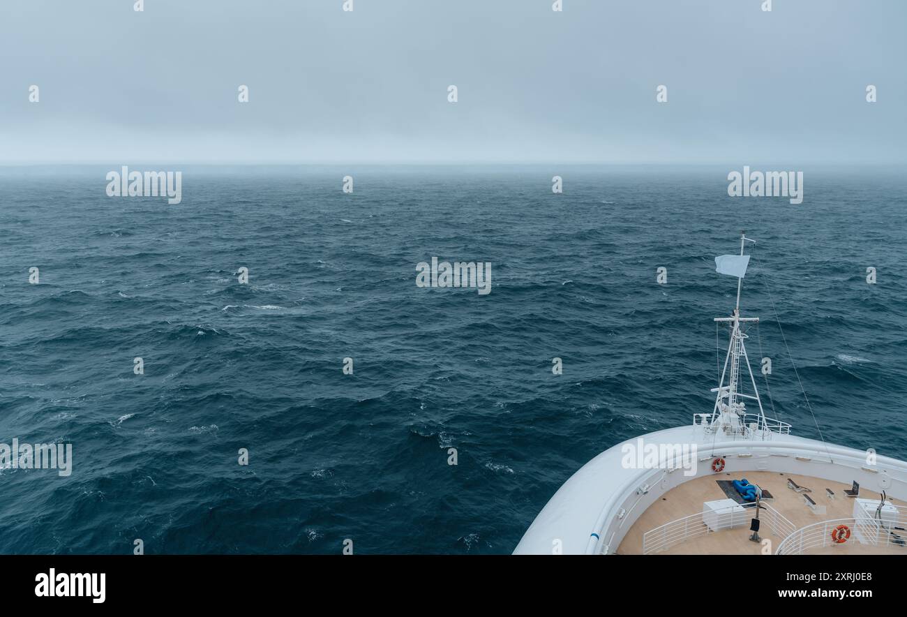 Antarctica Cruise Ship A23a Largest Iceberg Windy Rough Seas Bow with ...