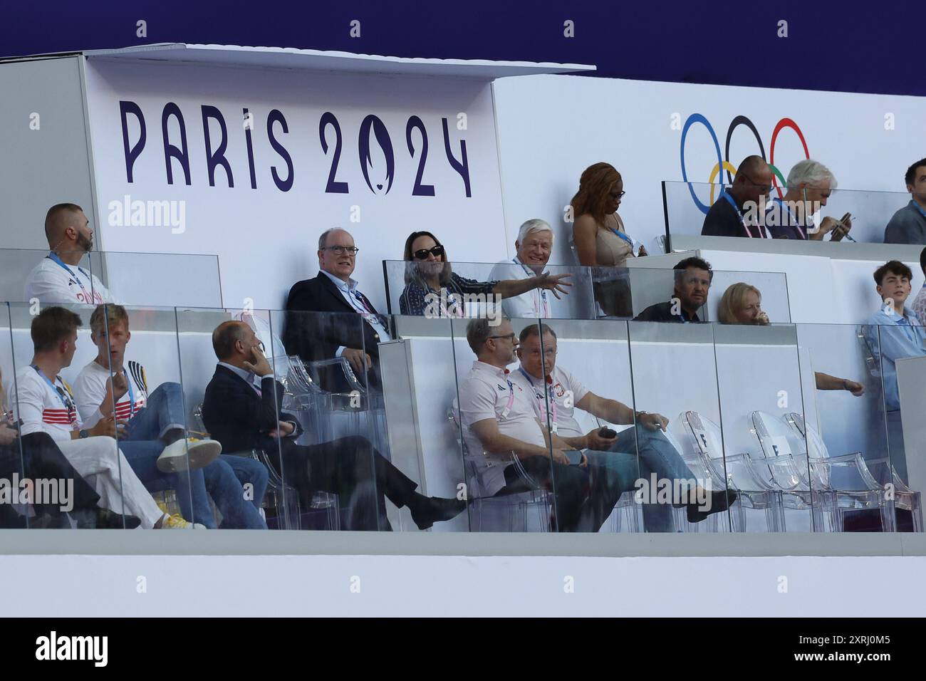 SAS le prince Albert II de Monaco, Athletics during the Olympic Games ...