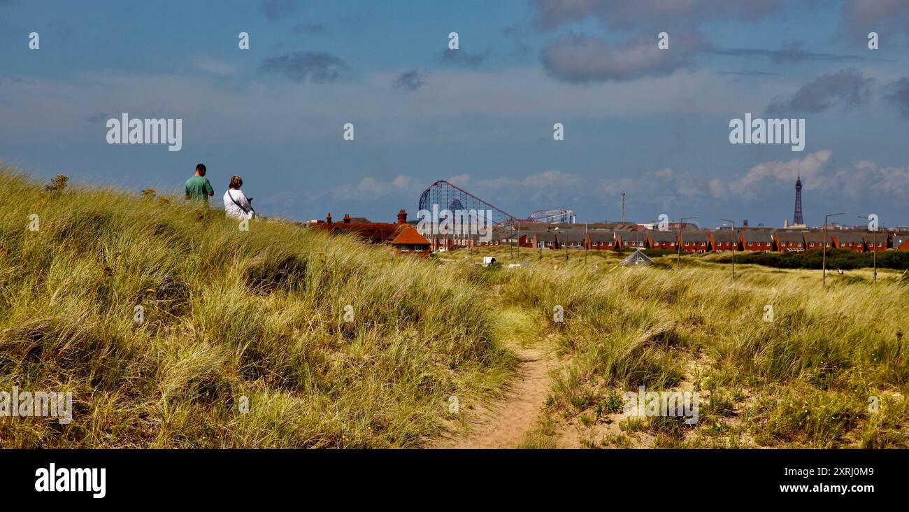 A view of Blackpool Tower and the Blackpool Pleasure Beach, from atop ...