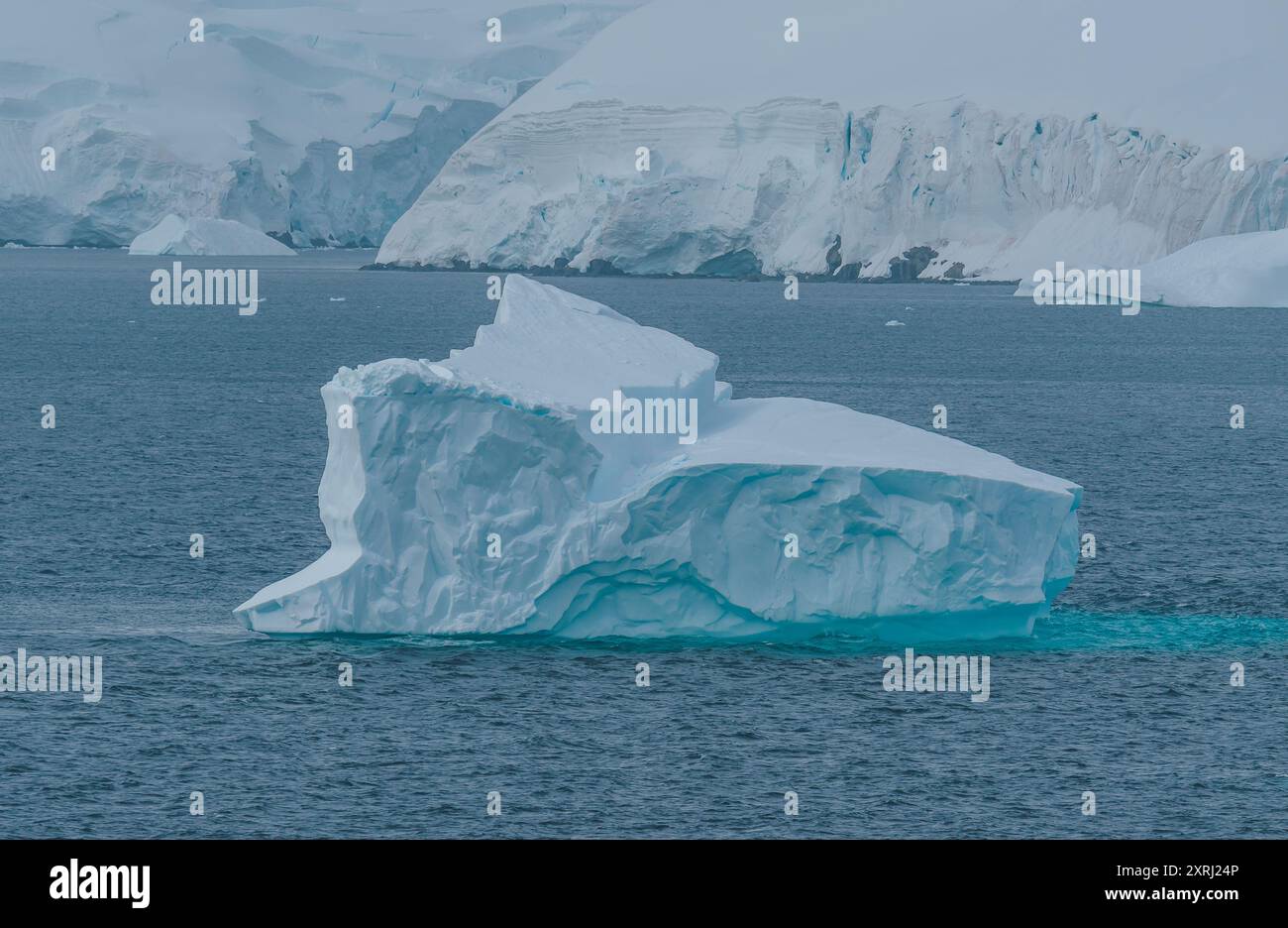 Antarctica Unique Iceberg Shape White and Blue Ice and Snow with ...