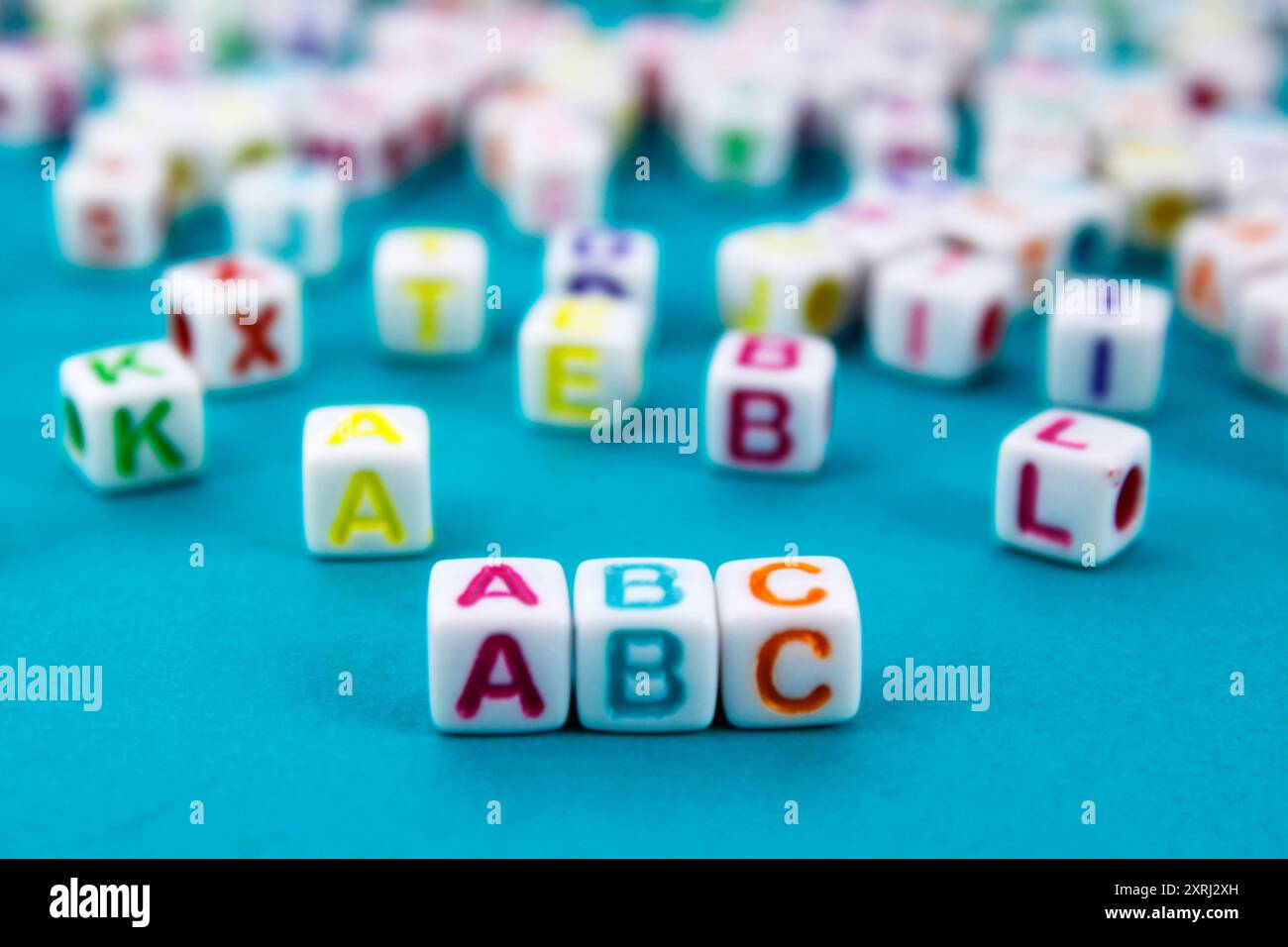 ABC, colorful alphabet letters and numbers Stock Photo - Alamy