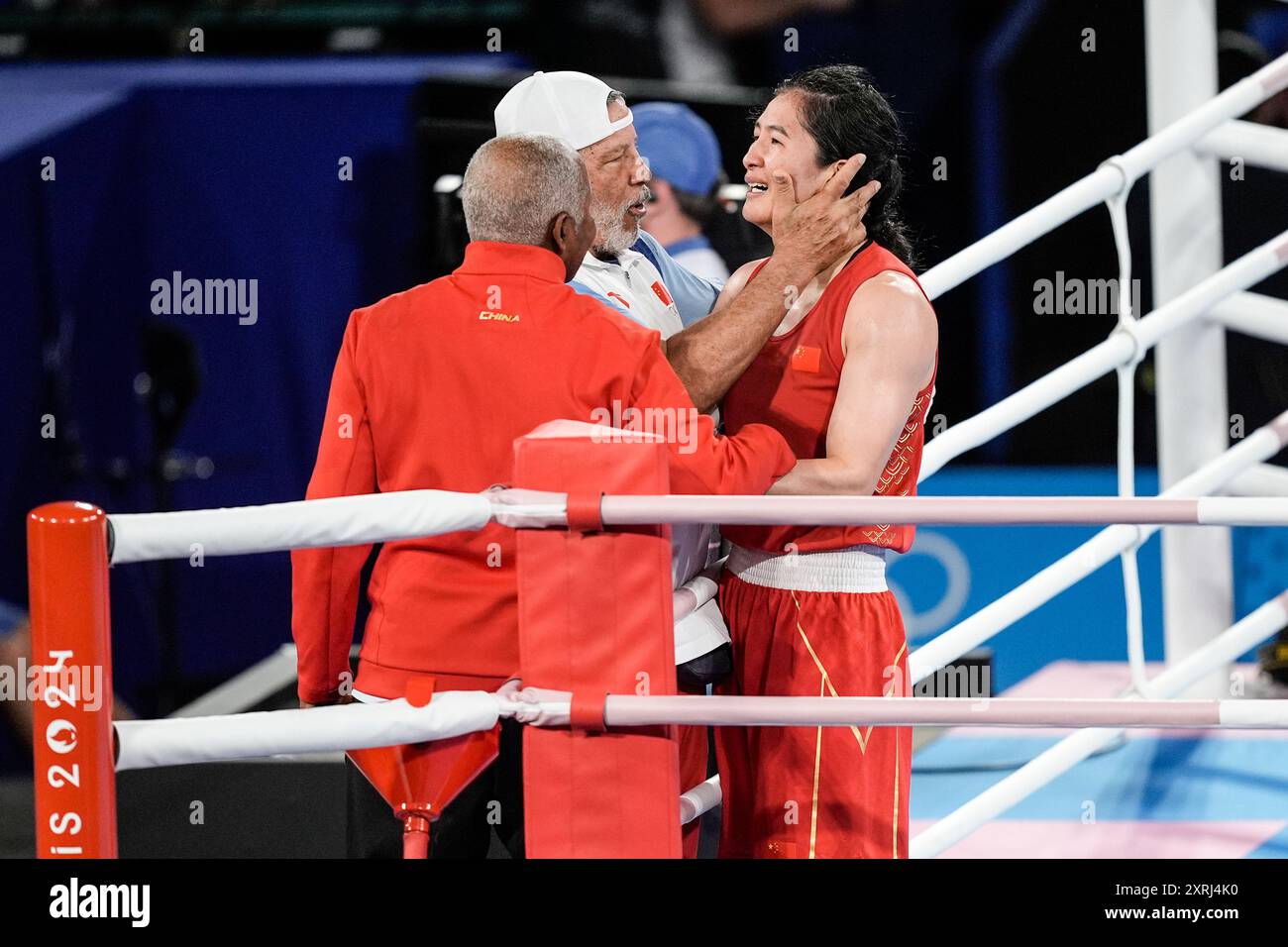 Qian Li of China celebrate the gold medal during Women's 75kg - Final ...