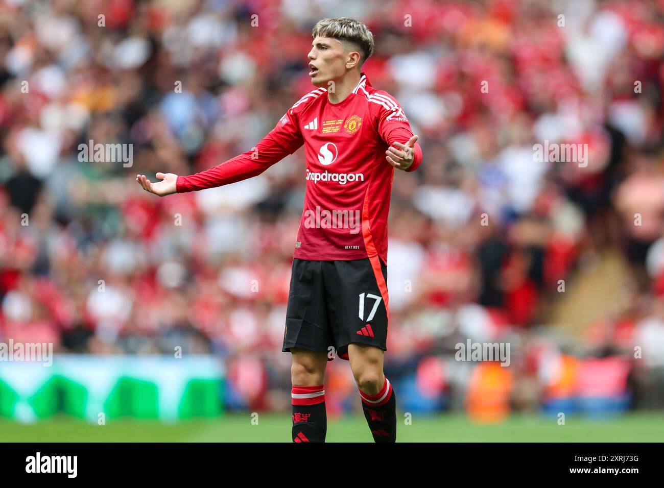 Garnacho august 2024 wembley hi-res stock photography and images - Alamy