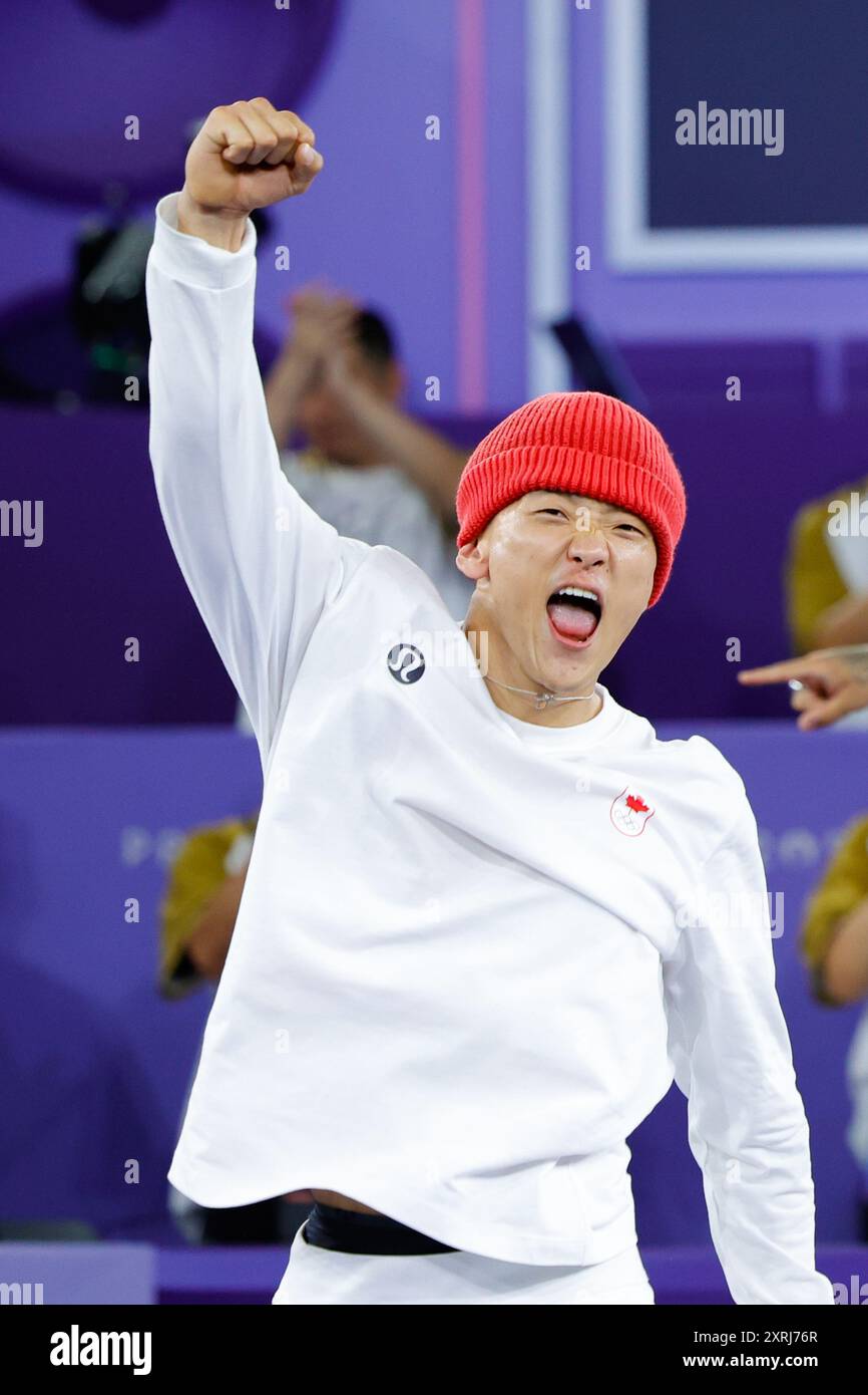Paris, France. 10th Aug, 2024. Philip Kim of Canada, known as B-Boy ...
