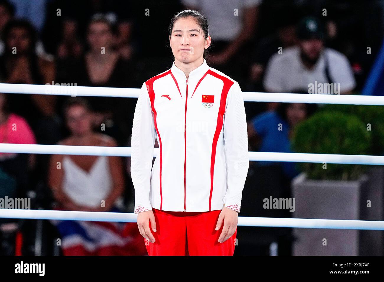 Gold Medallist Qian Li of China poses after Women's 75kg - Final of the ...