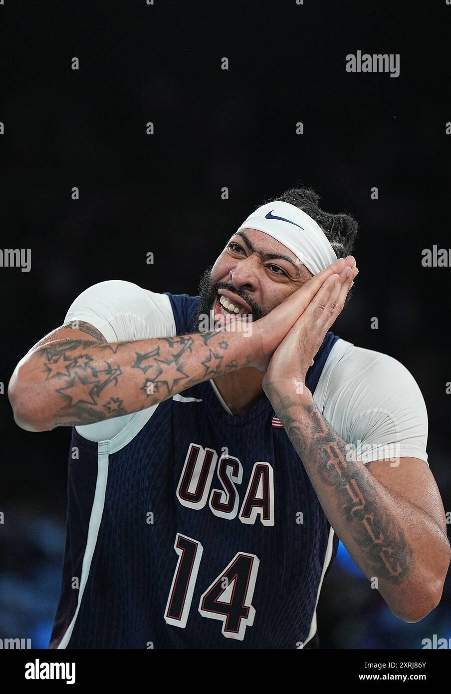 Paris, France. 10th Aug, 2024. Anthony Davis of the United States ...