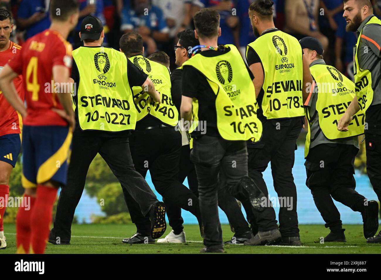 Pitch invader in action during the UEFA 2024 EUROÕs Semi final match ...