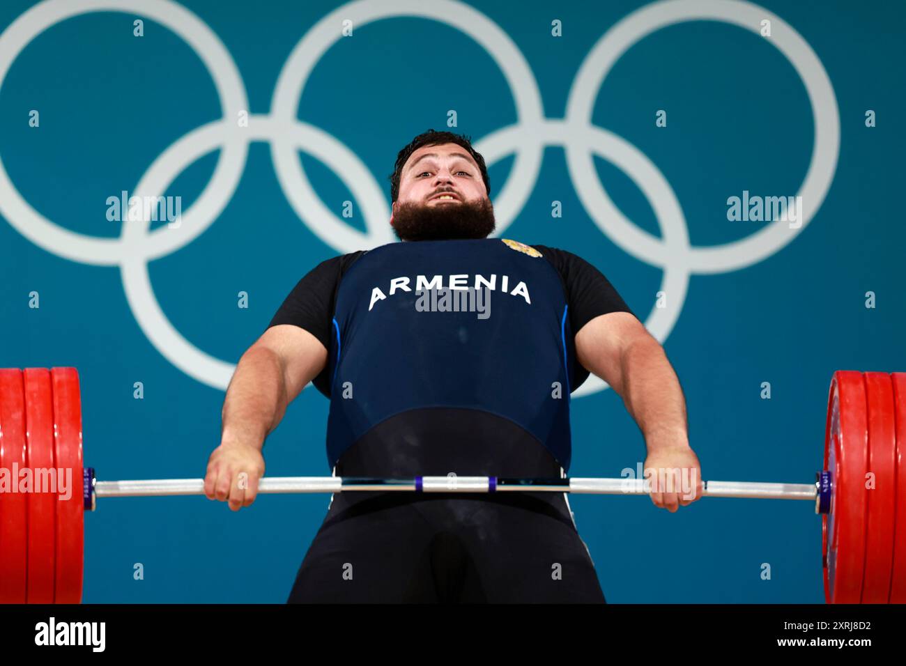 Paris, France. 10th Aug, 2024. Varazdat Lalayan of Armenia competes ...