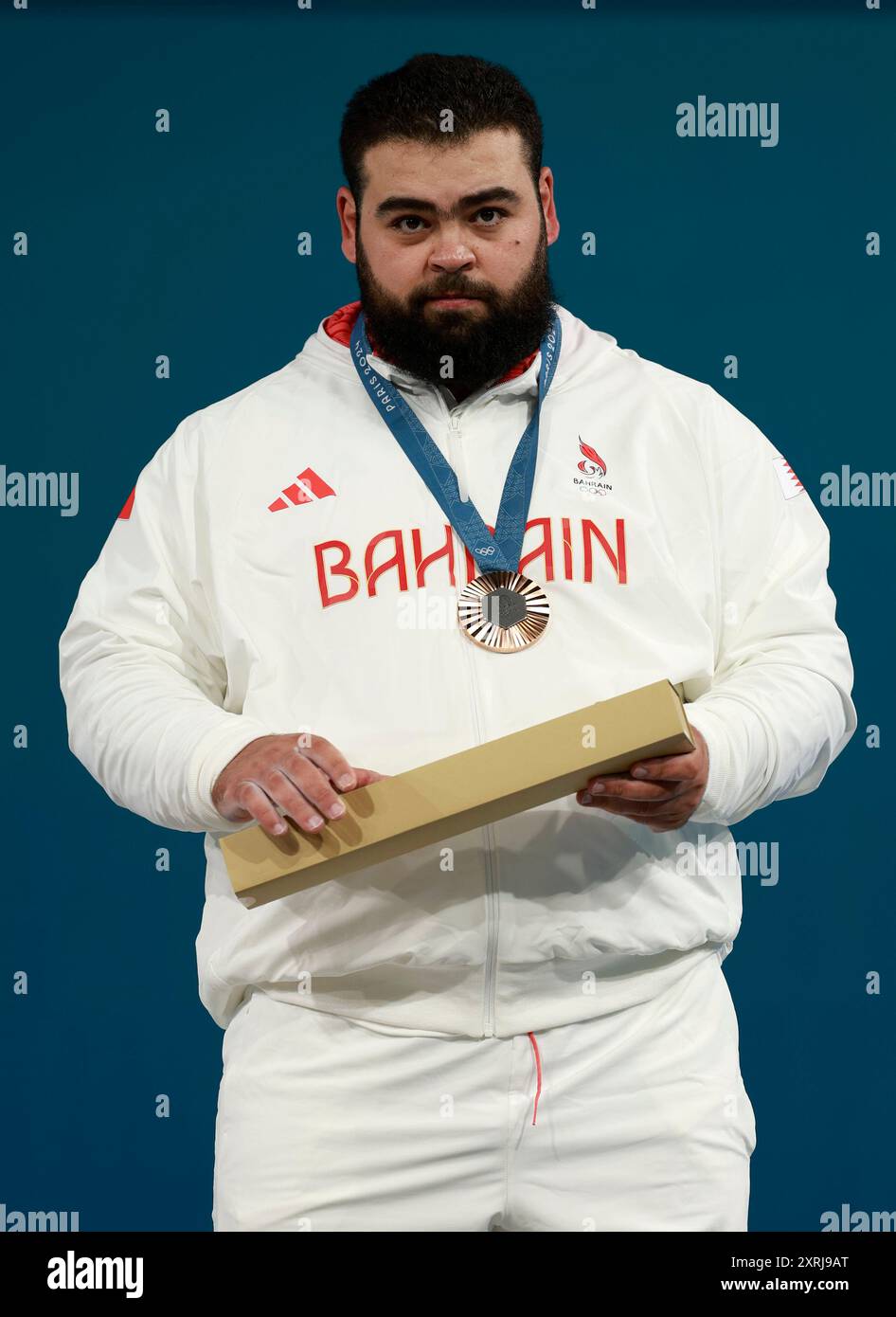 Paris, France. 10th Aug, 2024. Bronze medalist Bahrain's Gor Minasyan ...