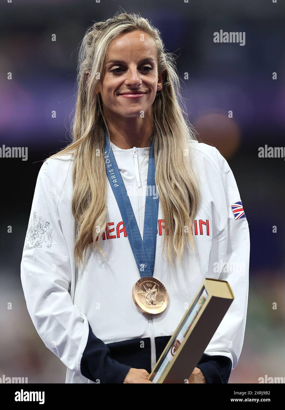 Paris, France. 10th Aug, 2024. Bronze medalist Georgia Bell of Britain ...