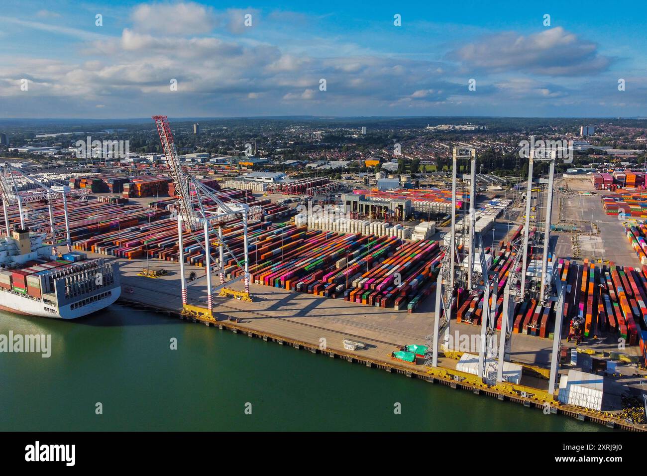 Southampton, Hampshire, UK. 10th August 2024. General aerial view of ...