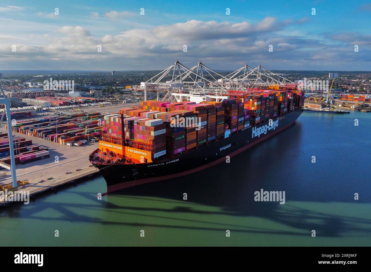 Southampton, Hampshire, UK. 10th August 2024. General aerial view of ...