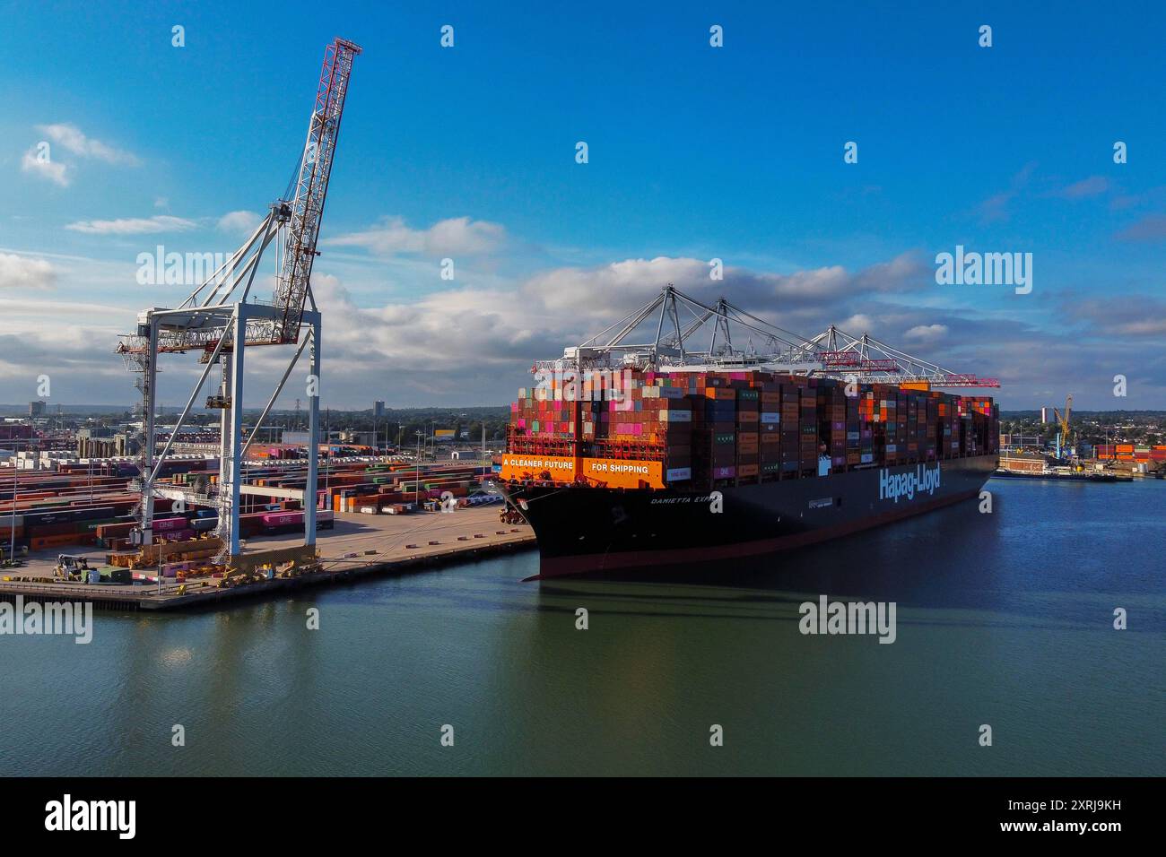Southampton, Hampshire, UK. 10th August 2024. General aerial view of ...
