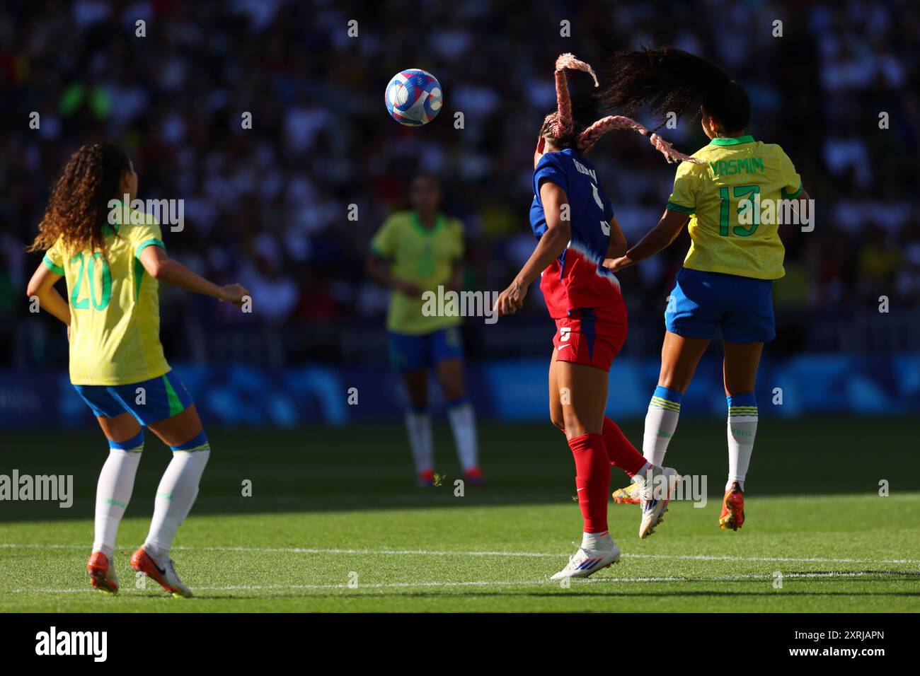 Paris, France. 10th Aug, 2024. (L to R) RODMAN Trinity (USA), YASMIM ...