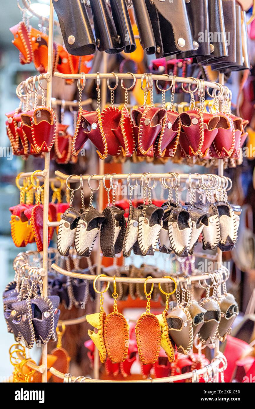 Traditional turkish leather shoes named yemeni. Colorful handmade ...