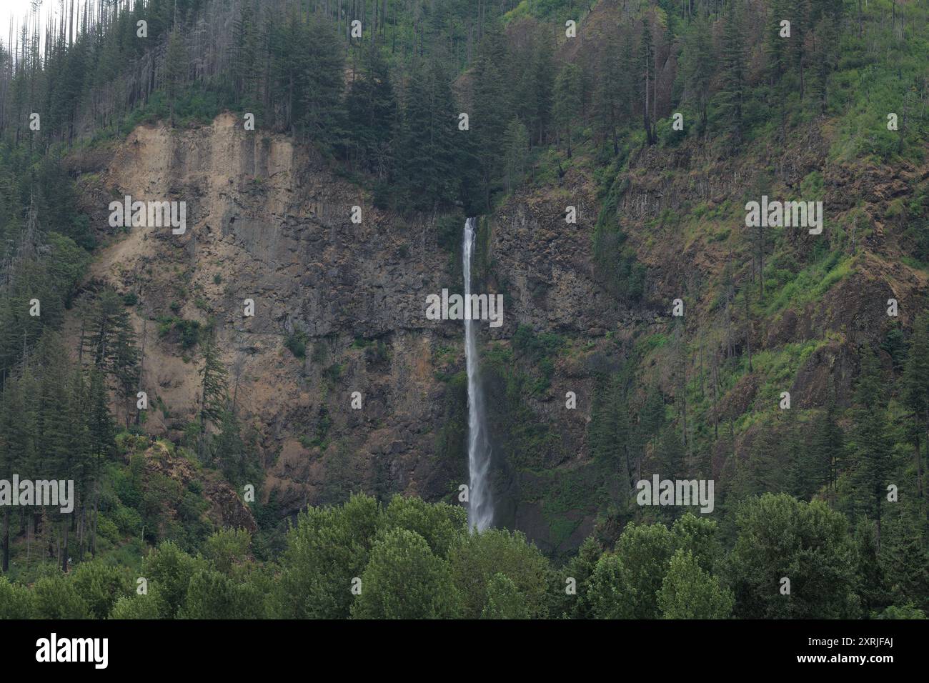 Oregon's famous Multnomah Falls outside of Portland, as seen from the ...