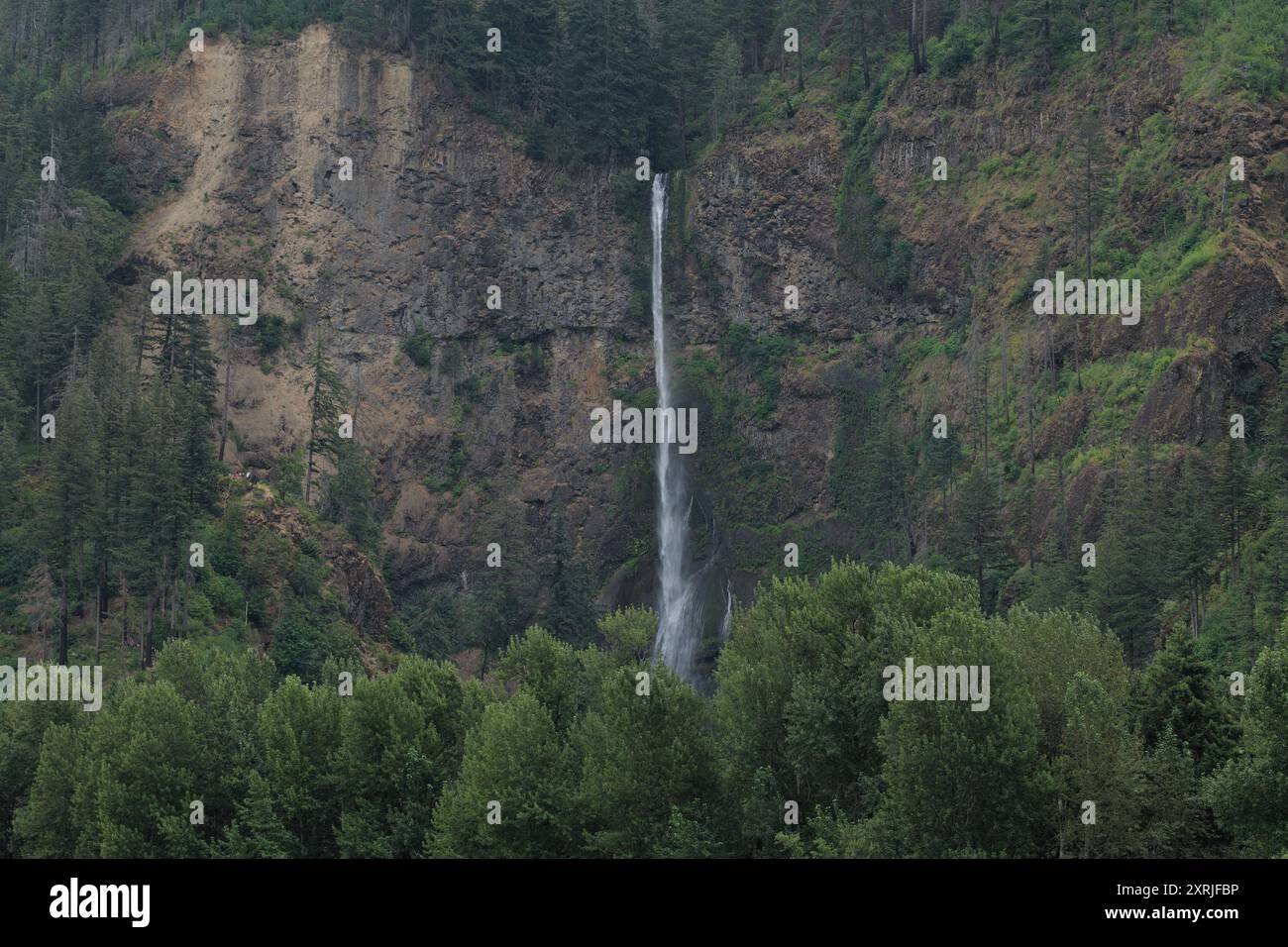 Oregon's famous Multnomah Falls outside of Portland, as seen from the ...