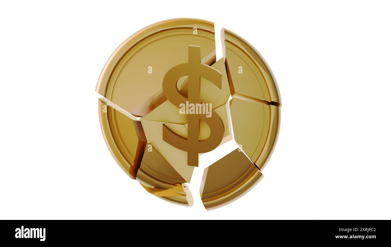 3d rendering dollar symbol hi-res stock photography and images - Alamy