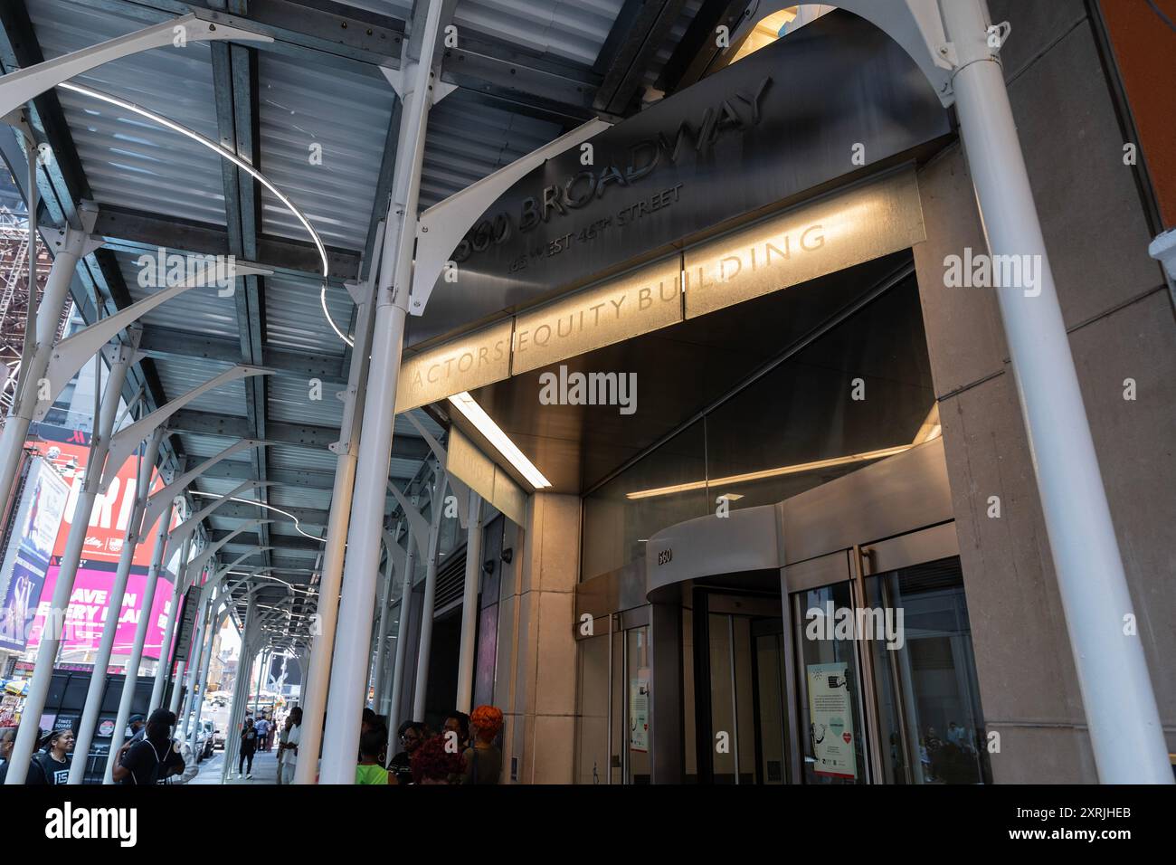View of entrance to Actors Equity Building during ribbon cuttingat ...