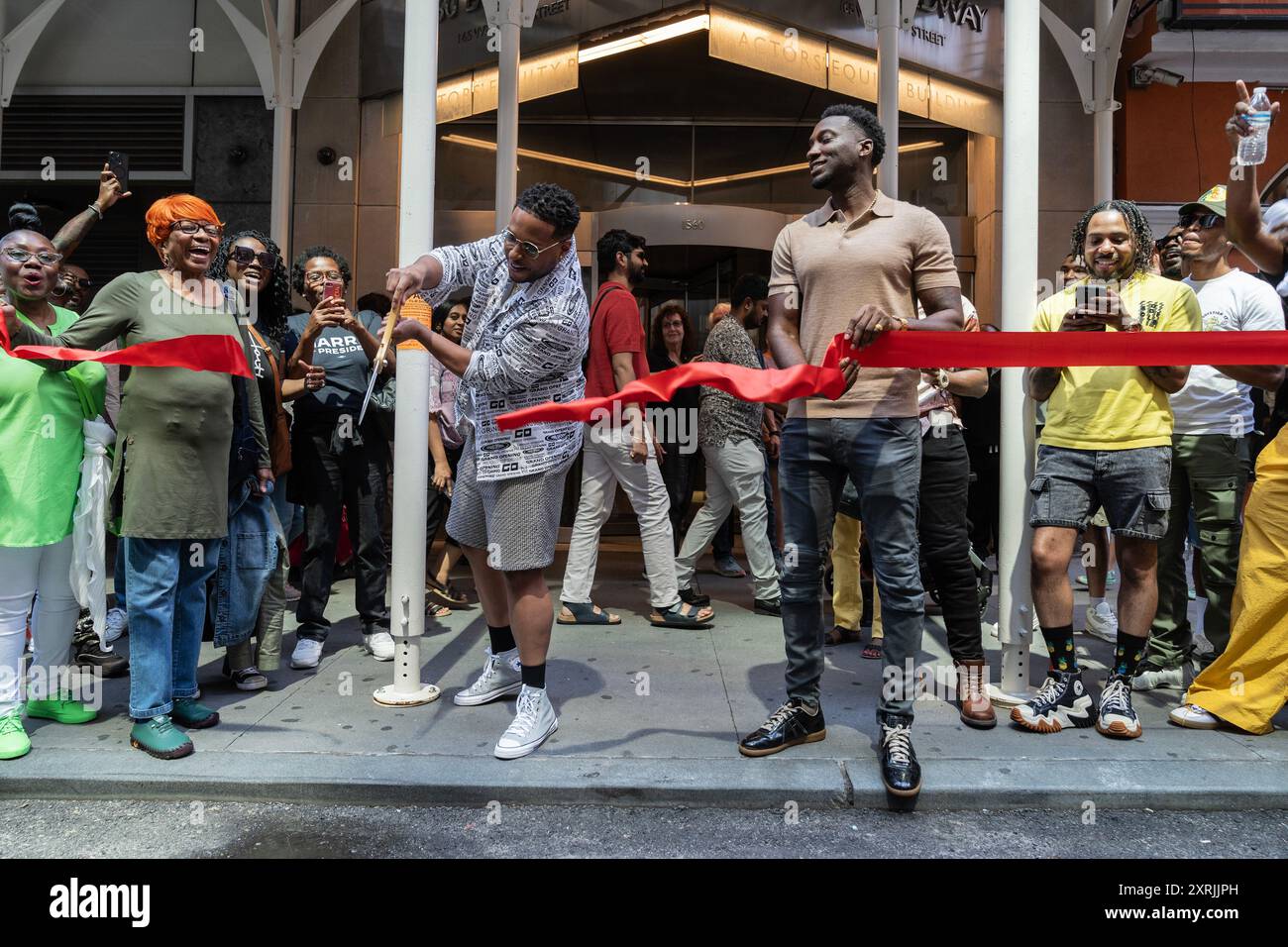 Ribbon cutting during grand opening of Louis Stancil Acting Studios ...