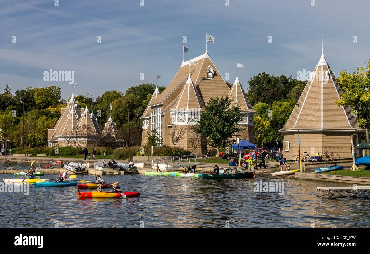Lake Harriet lake in Minneapolis, Minnesota, United States Stock Photo ...