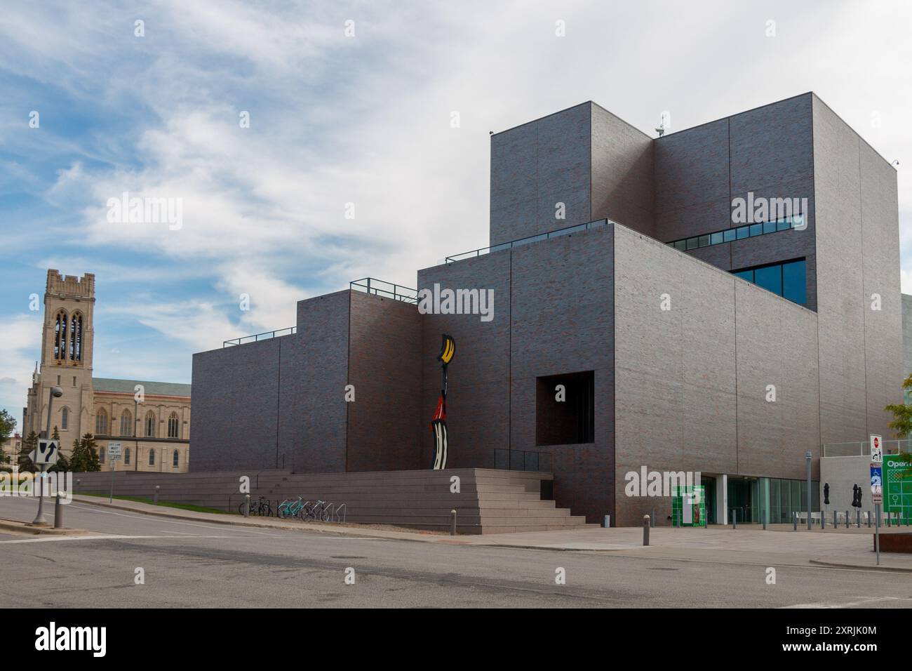 The Walker Art Center modern building in downtown Minneapolis in ...