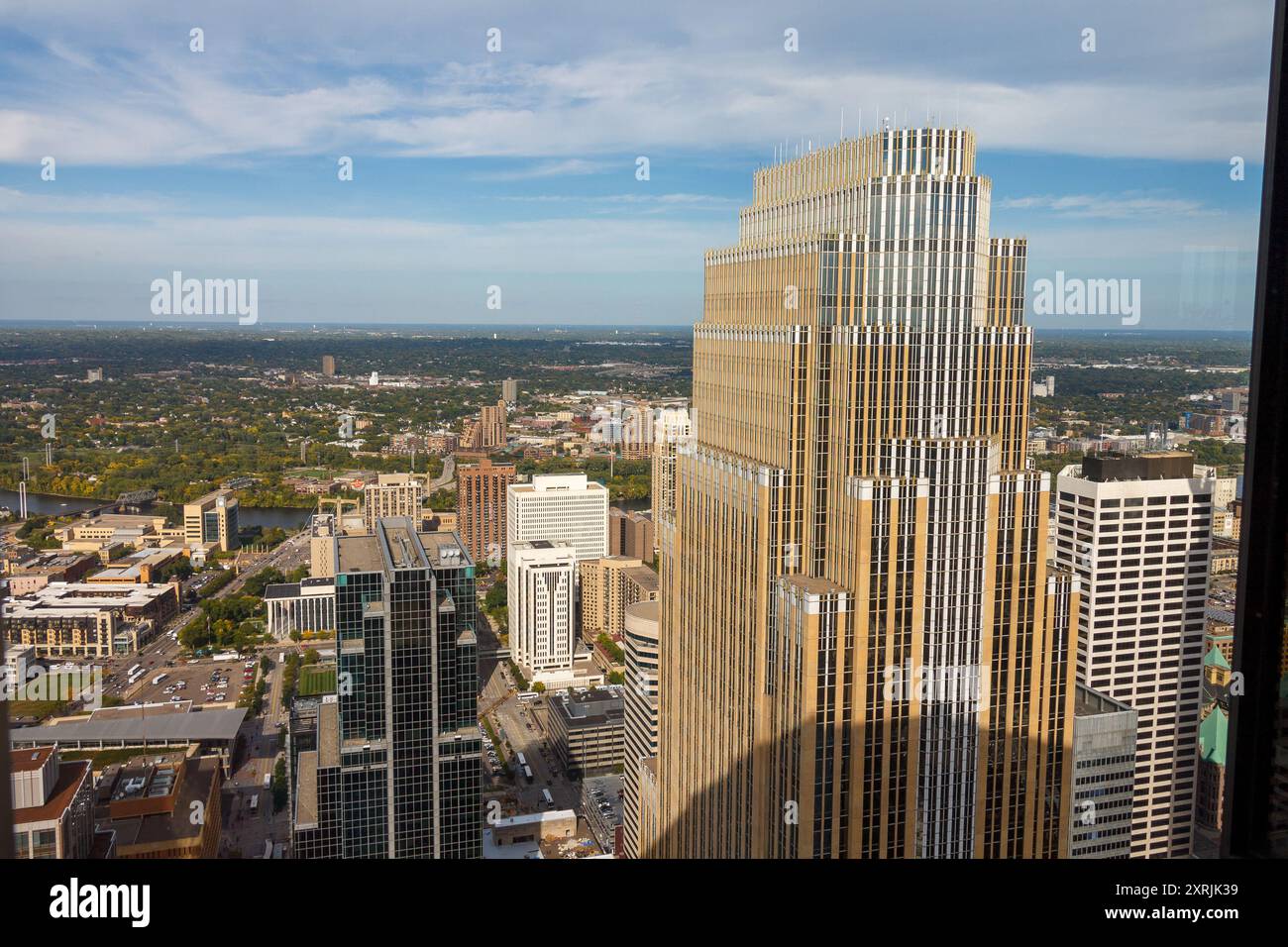 The modern buildings of downtown Minneapolis in Minnesota, United ...