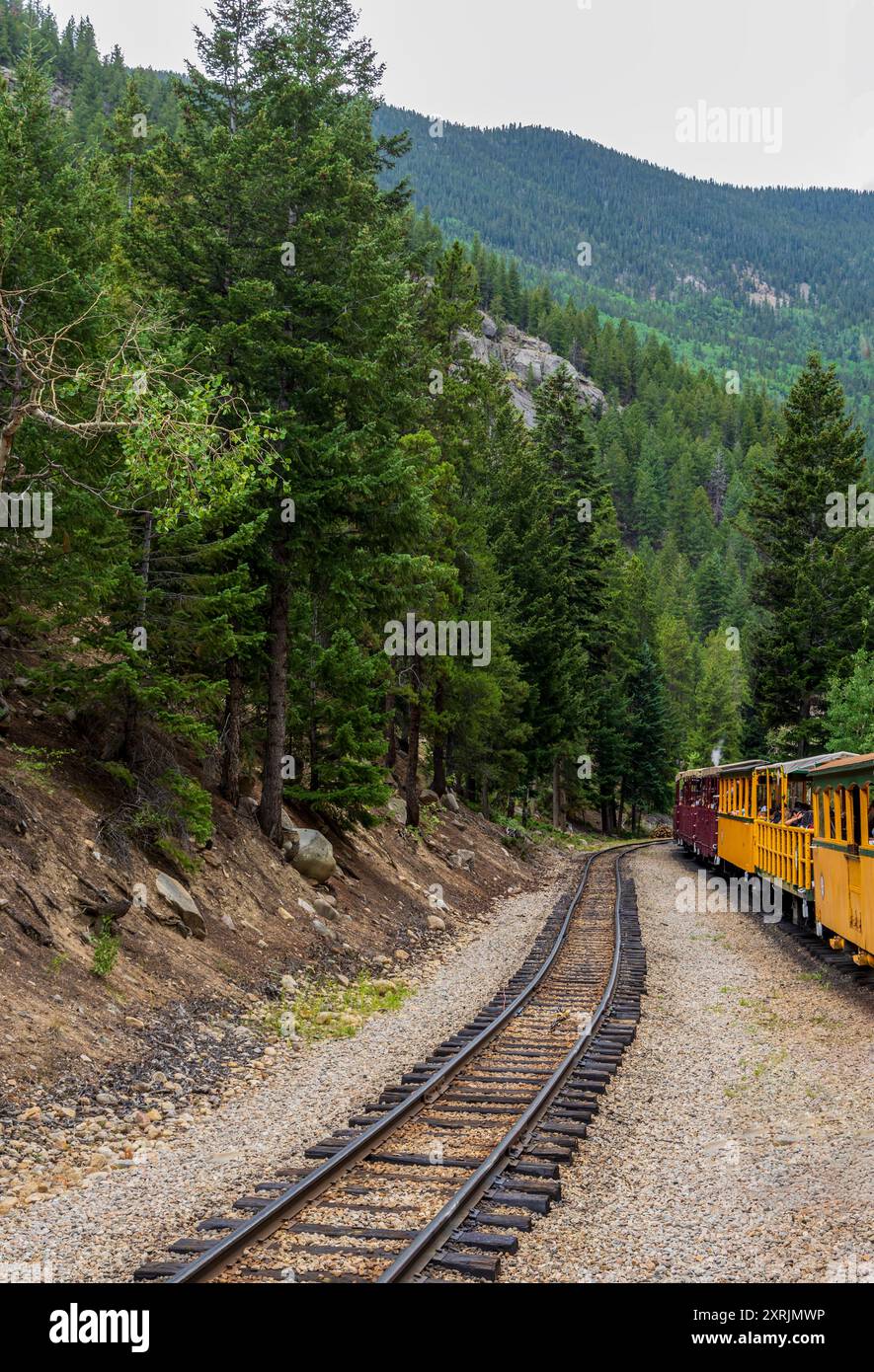 Vintage steam train on the old railway Stock Photo - Alamy