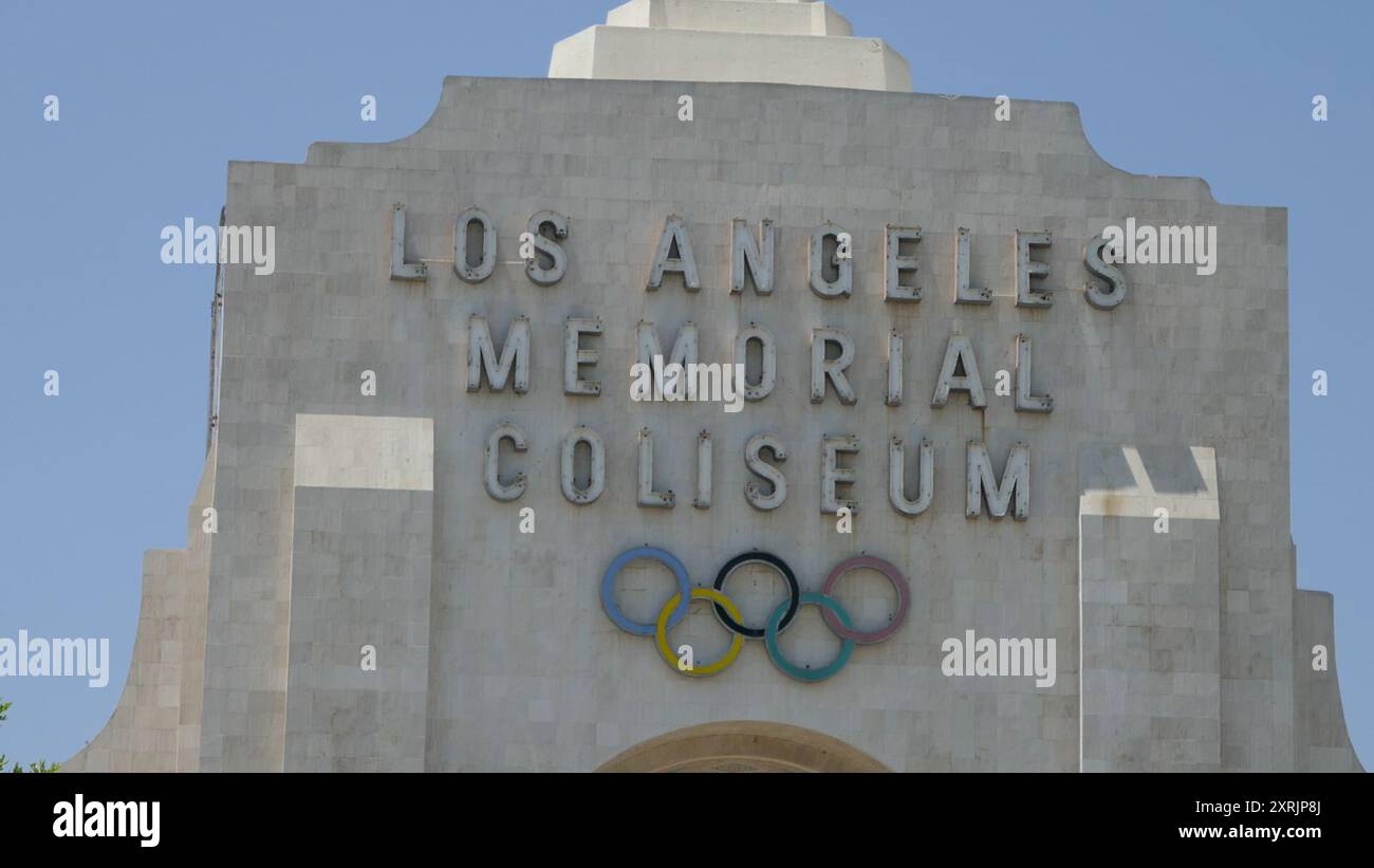 Los Angeles, California, USA 9th August 2024 LA Memorial Coliseum where ...