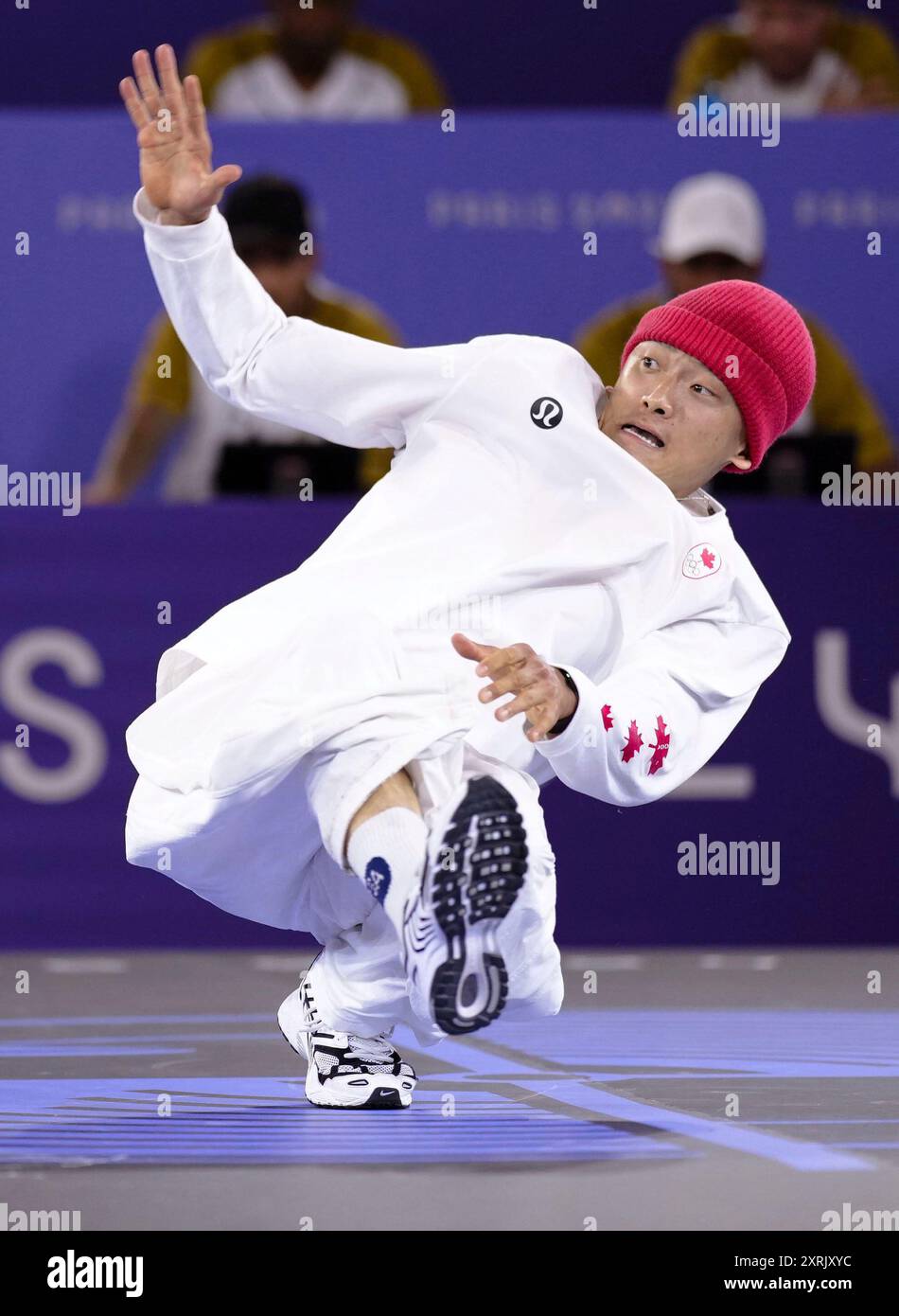 Paris on Aug. 10, 2024.Canada's Philip Kim, known as Phil Wizard ...