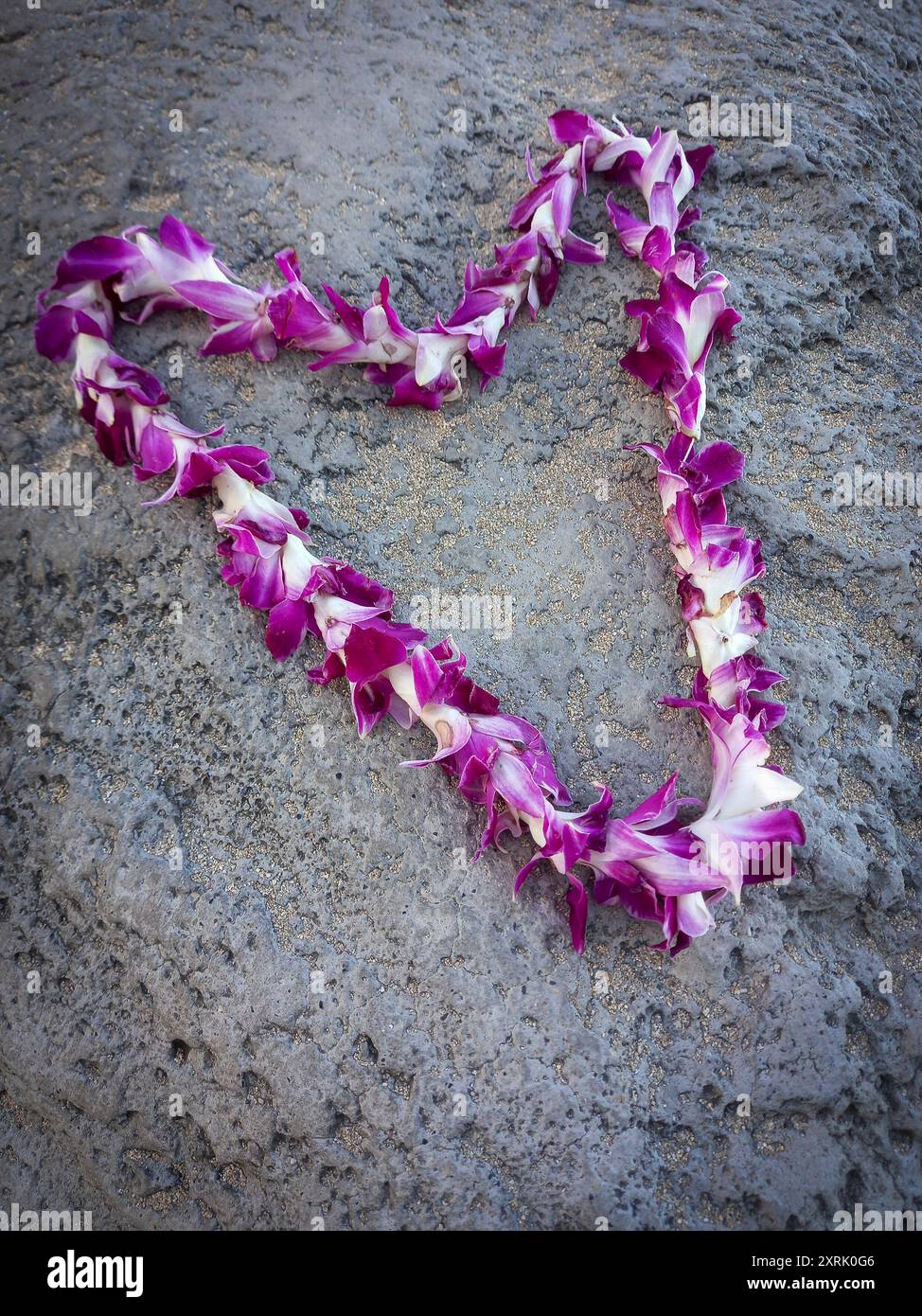 typical Hawaiian lei flower in shape of a heart Stock Photo - Alamy