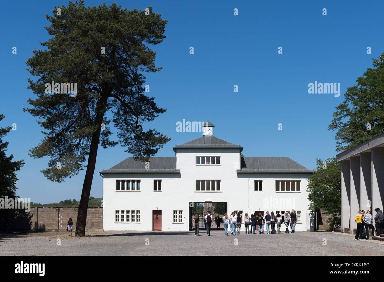 The Main gate or Guard Tower A of Nazi German Konzentrationslager ...