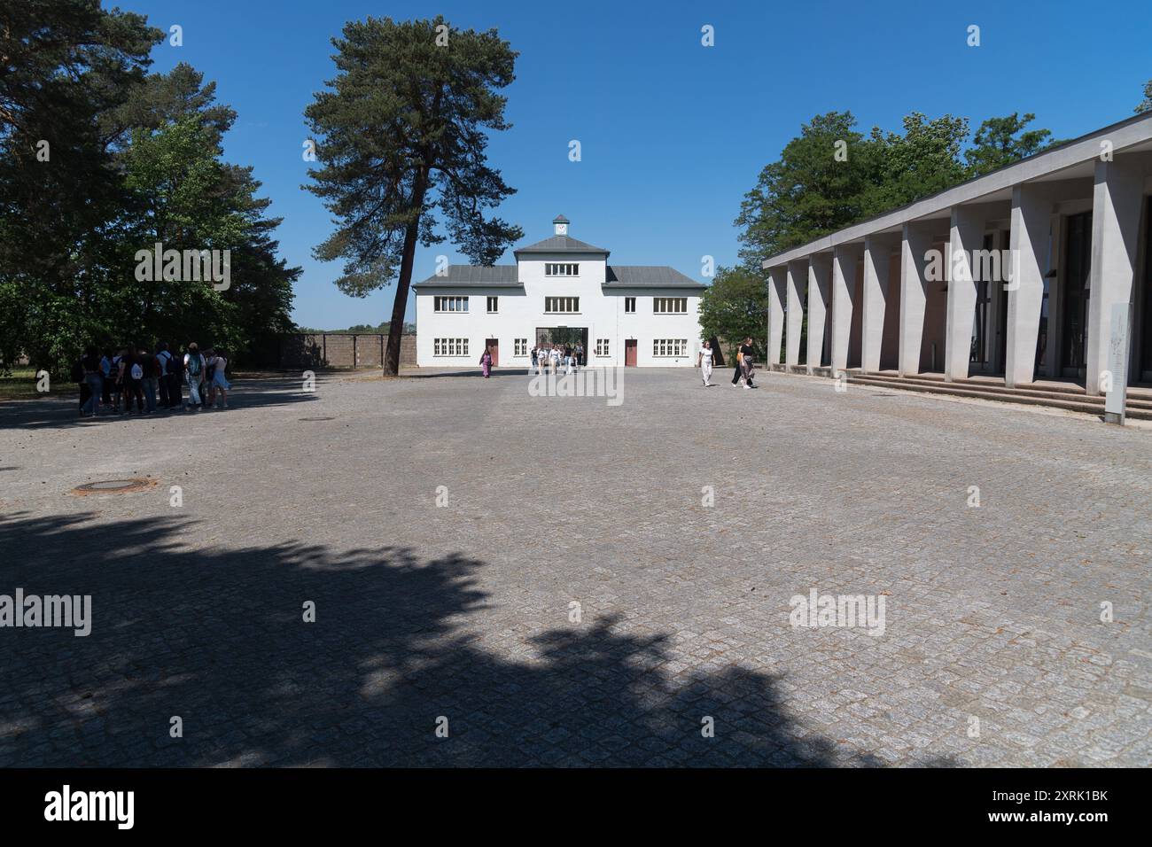 The Main gate or Guard Tower A of Nazi German Konzentrationslager ...