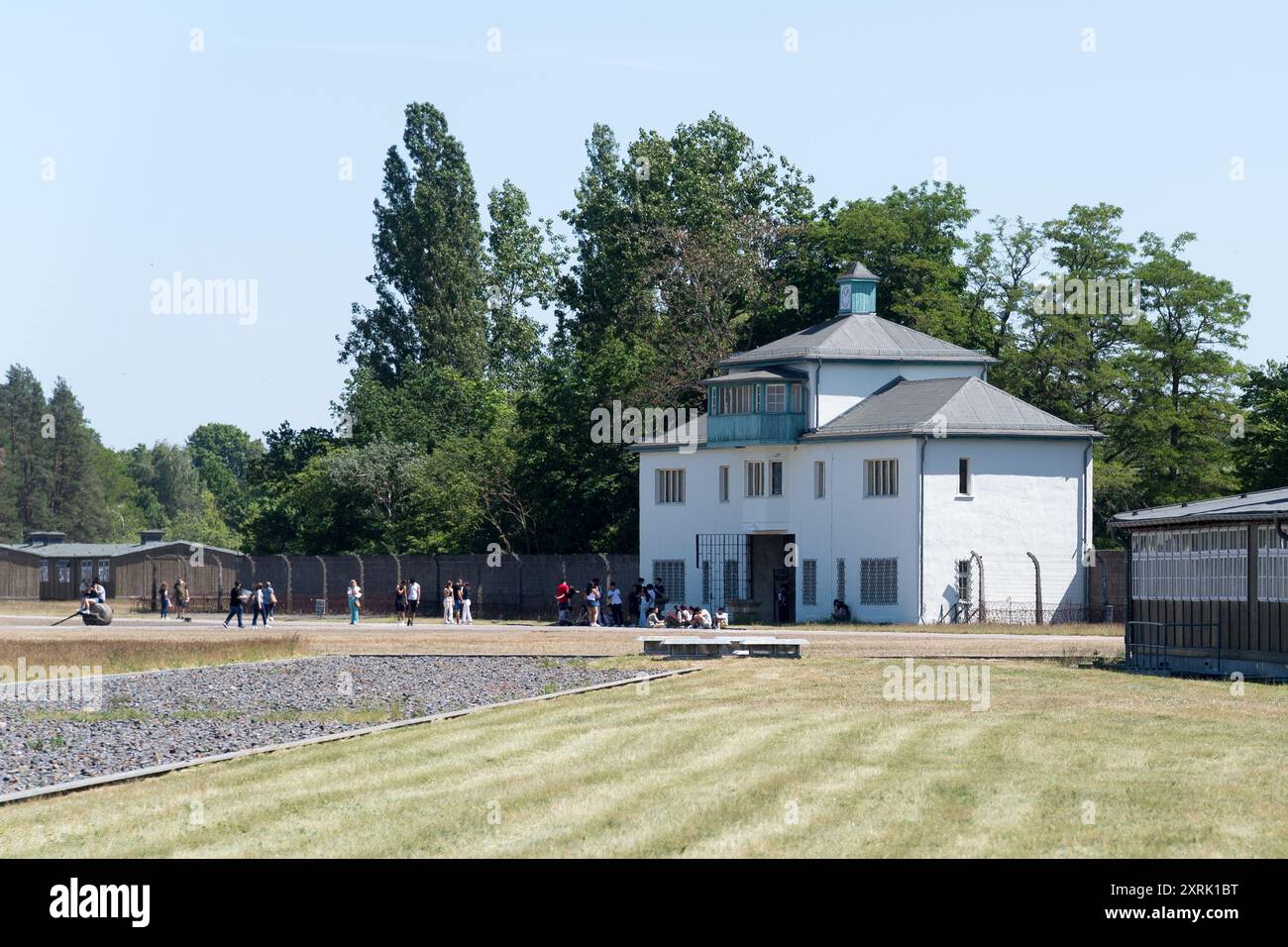 The Main gate or Guard Tower A and one of five infirmary barrack of ...
