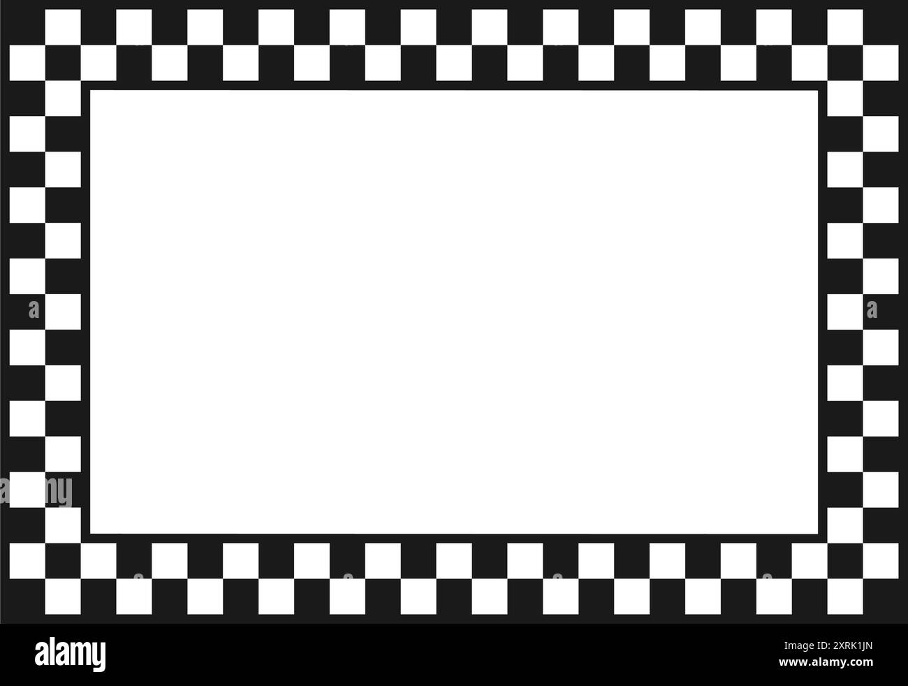 Checkered rectangle frame. Square race checker flag pattern ...