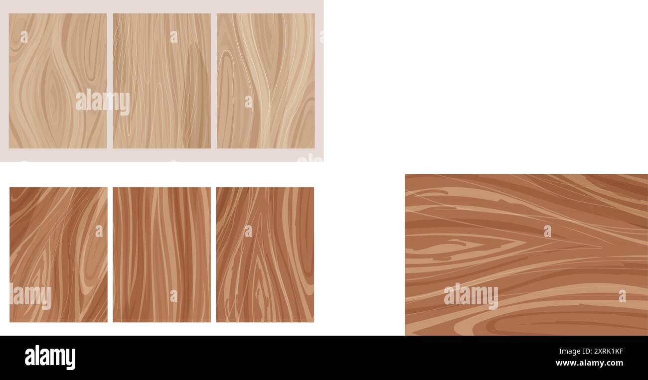 Set wood templates annual rings texture top view surface. Tree material ...