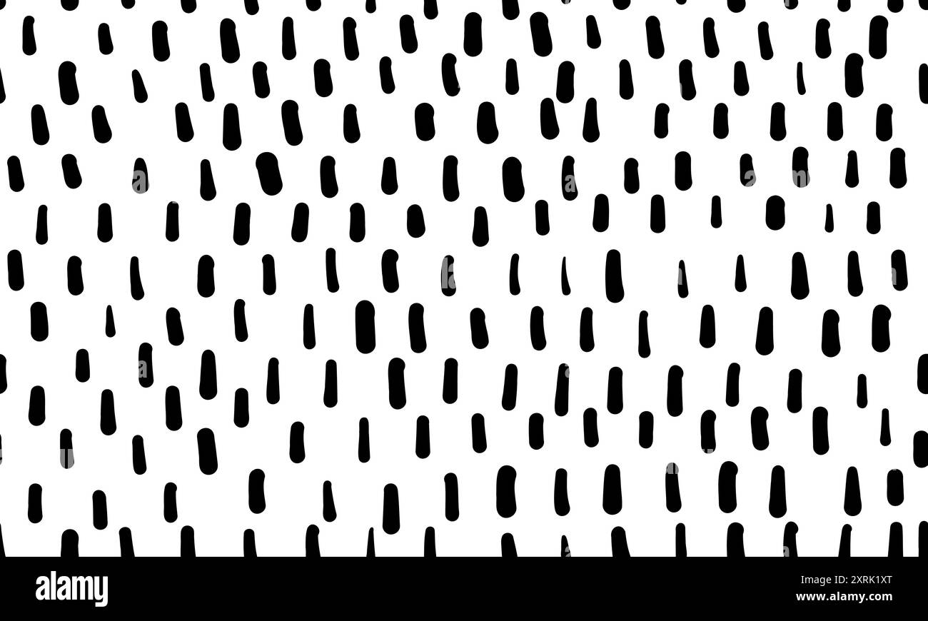 Simple seamless pattern with small dashes. Hand drawn noise texture ...