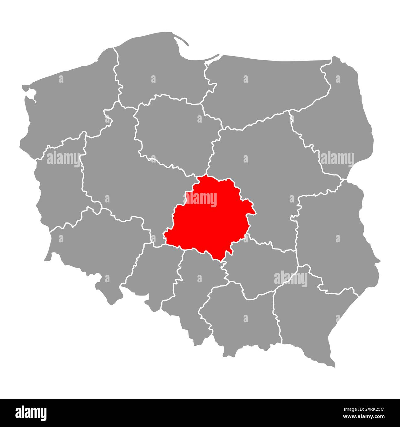 Lódź of Poland map shape, travel web flat concept icon vector ...