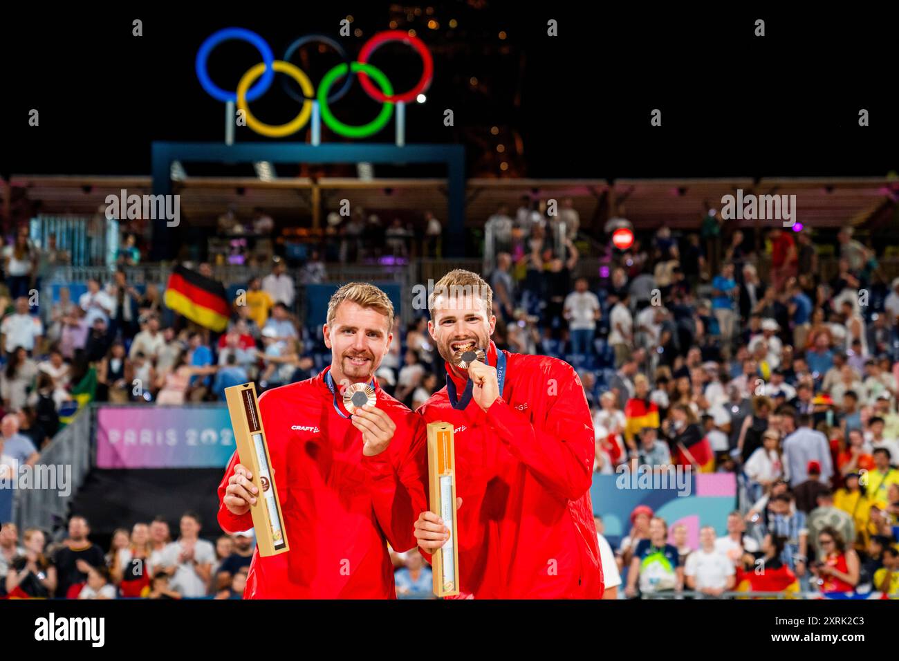 Paris, France 20240810. Anders Mol and Christian Sørum from Norway at ...