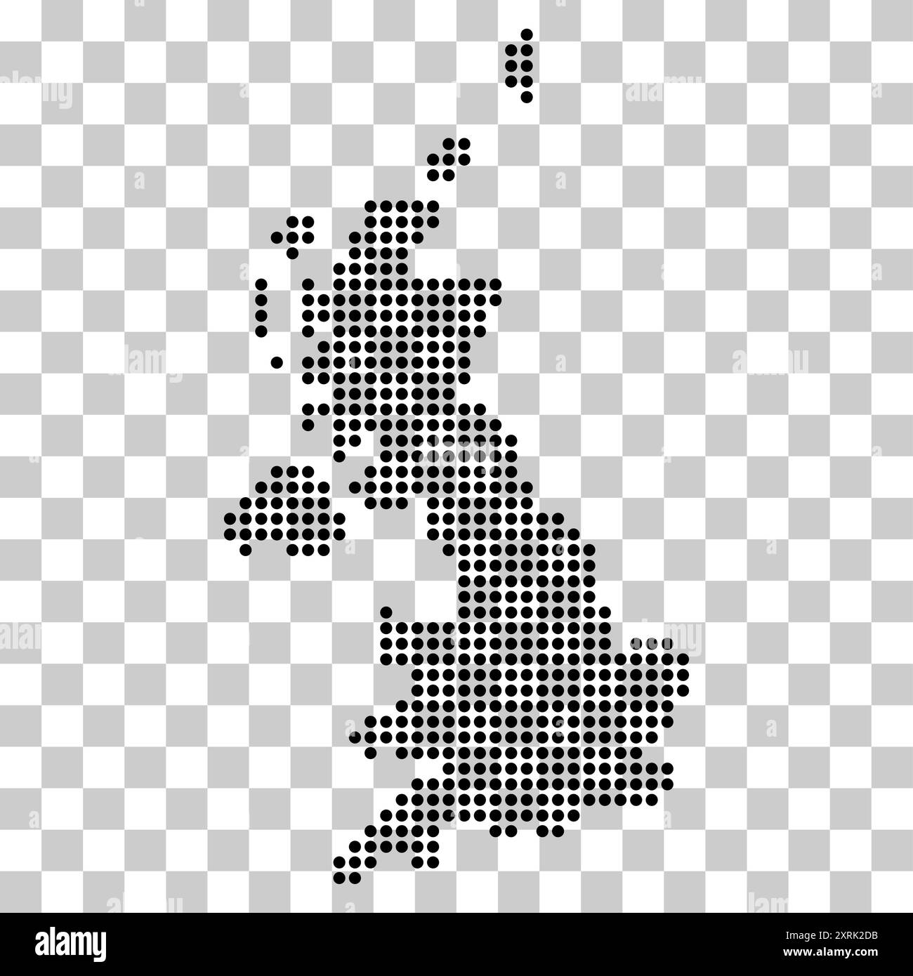 The United Kingdom of Great Britain and Northern Ireland map, detailed web vector illustration ...