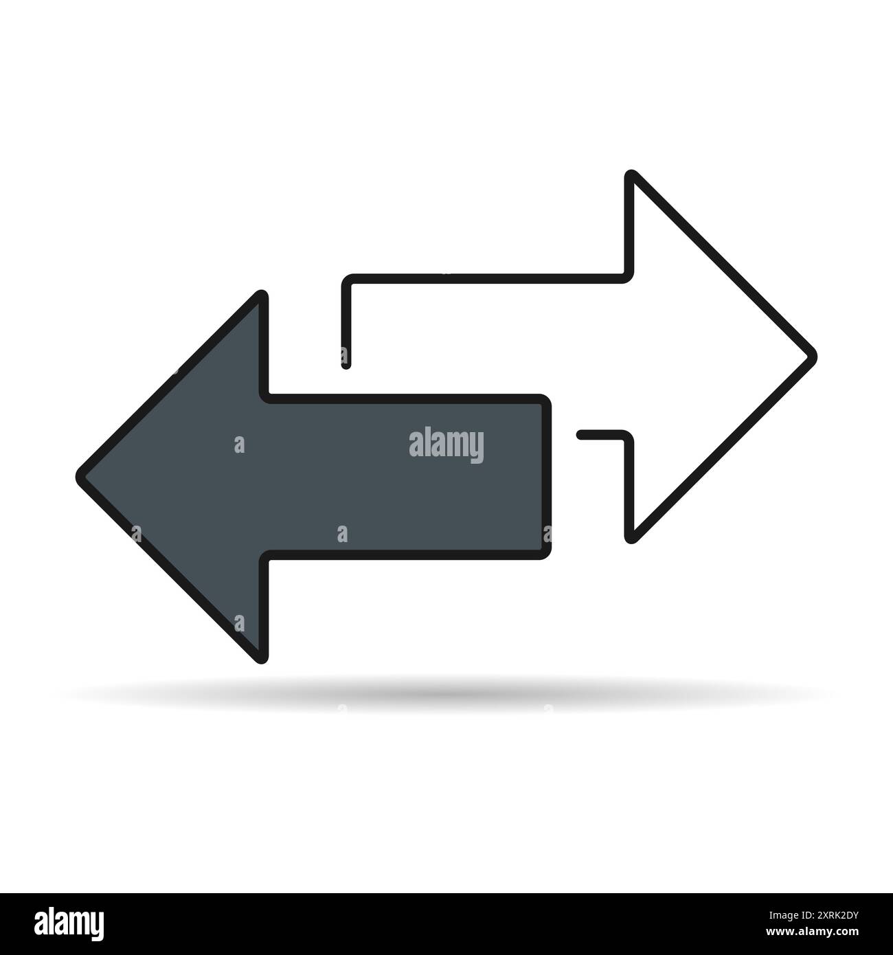 Exchange arrow transfer shadow icon,swap web button design, move symbol ...