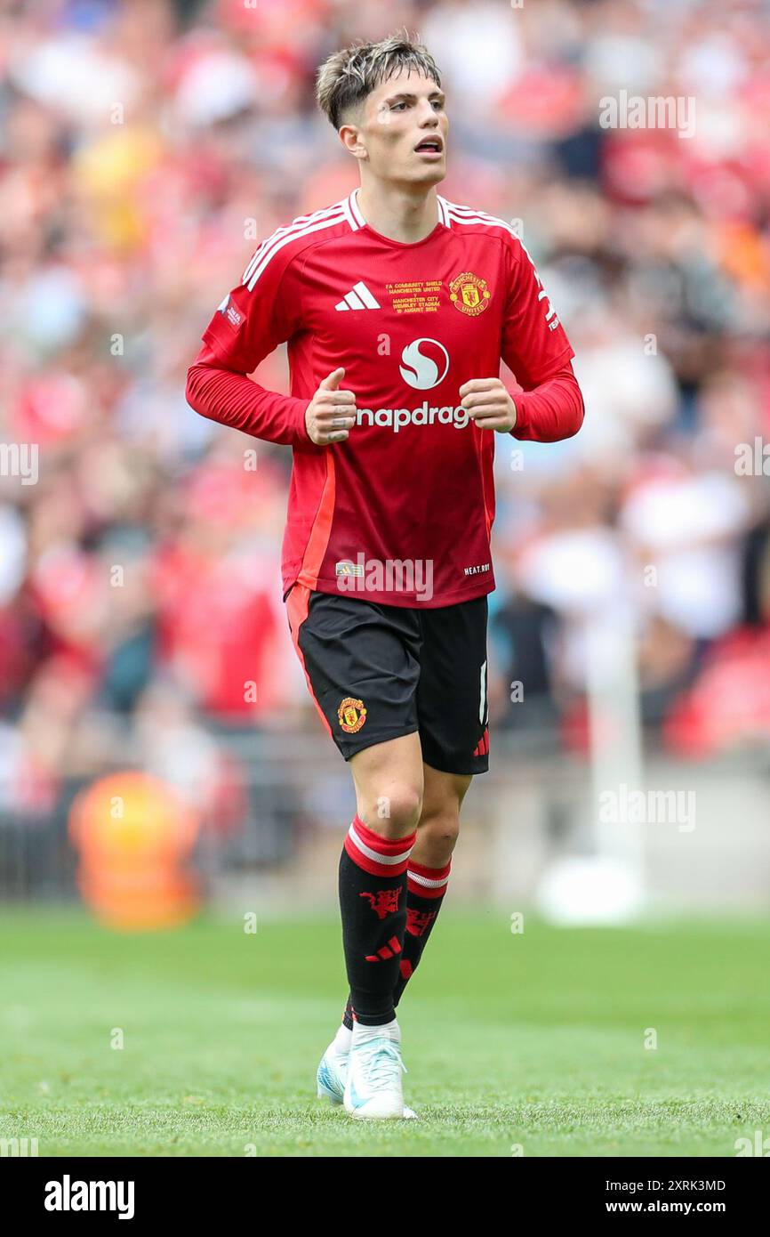 Manchester United forward Alejandro Garnacho (17) during the Manchester ...