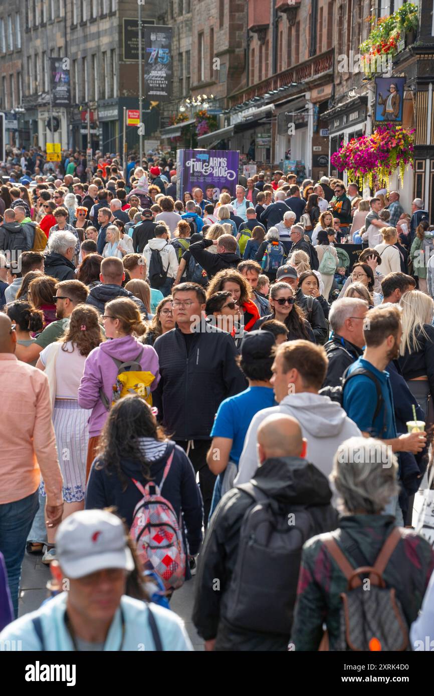 Edinburgh, Scotland, UK. 10th August 2024. Edinburgh City Centre and ...