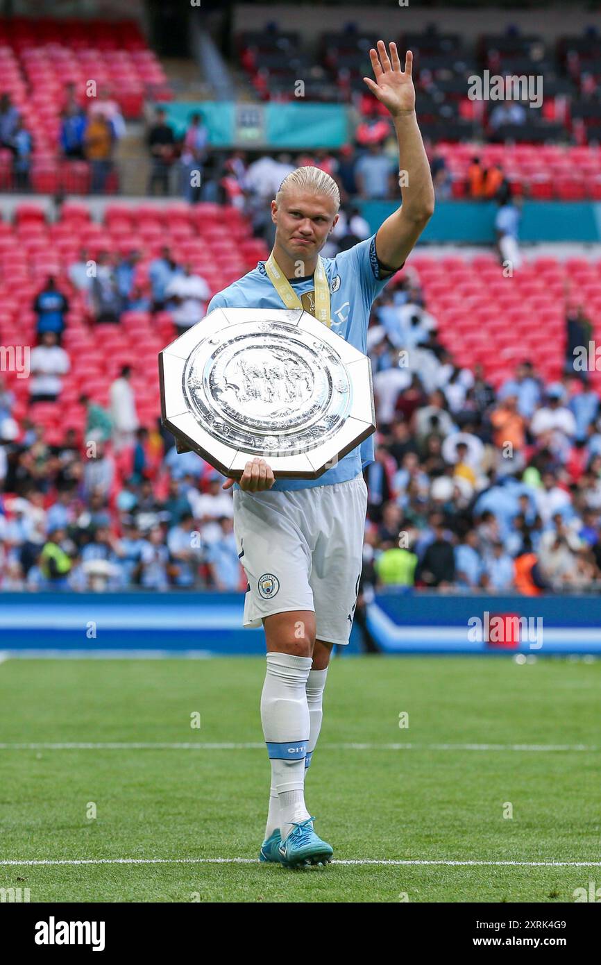 Erling haaland city 2024 celebrates hi-res stock photography and images ...