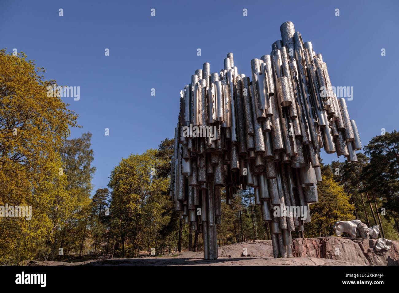 Monument to the composer Sibelius, Helsinki, Finland Stock Photo - Alamy