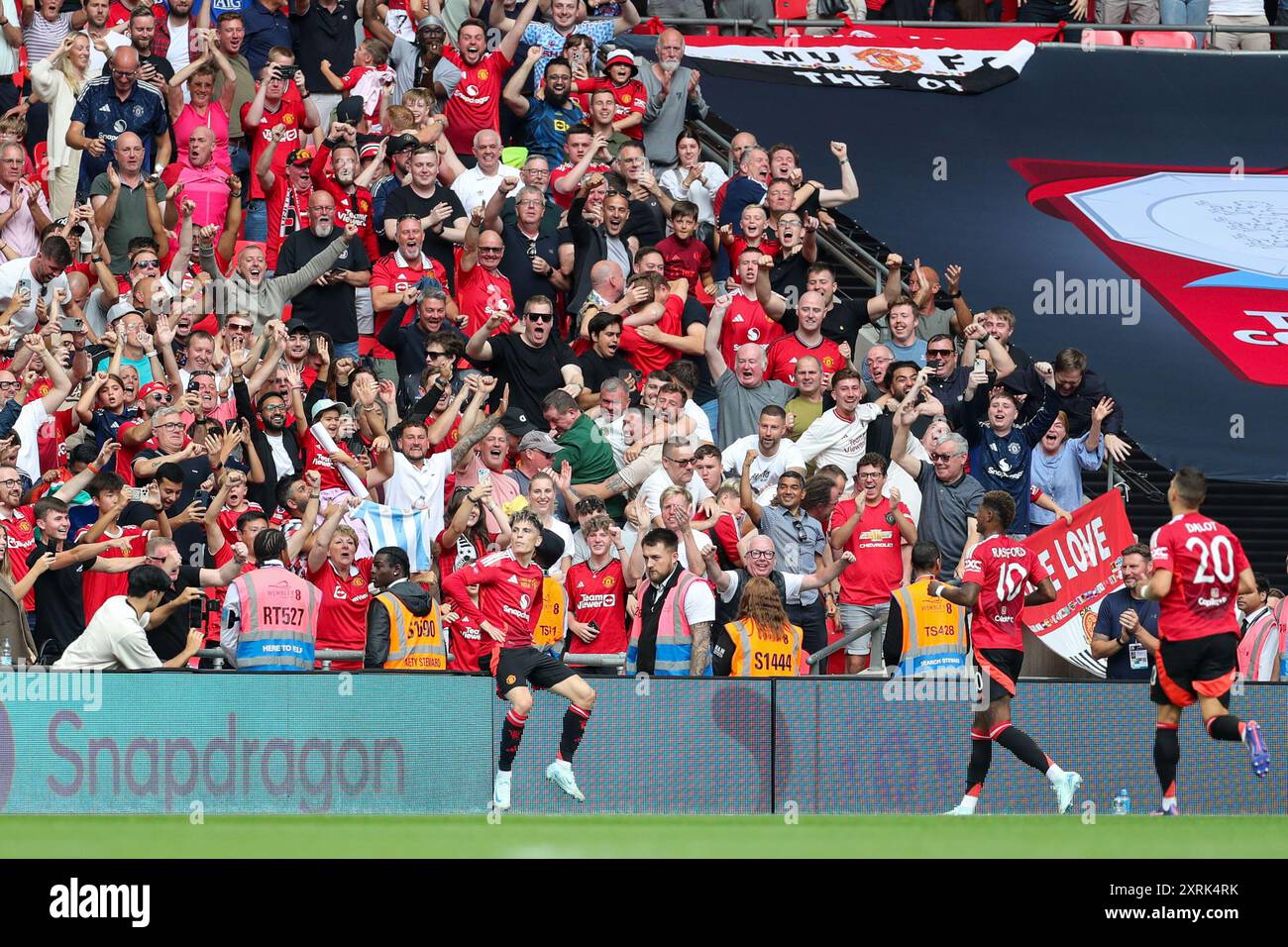 Garnacho august 2024 wembley hi-res stock photography and images - Alamy