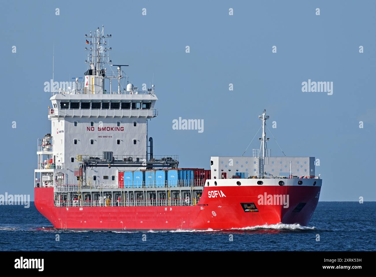 General Cargo Ship SOFIA at the Kiel Fjord Stock Photo - Alamy